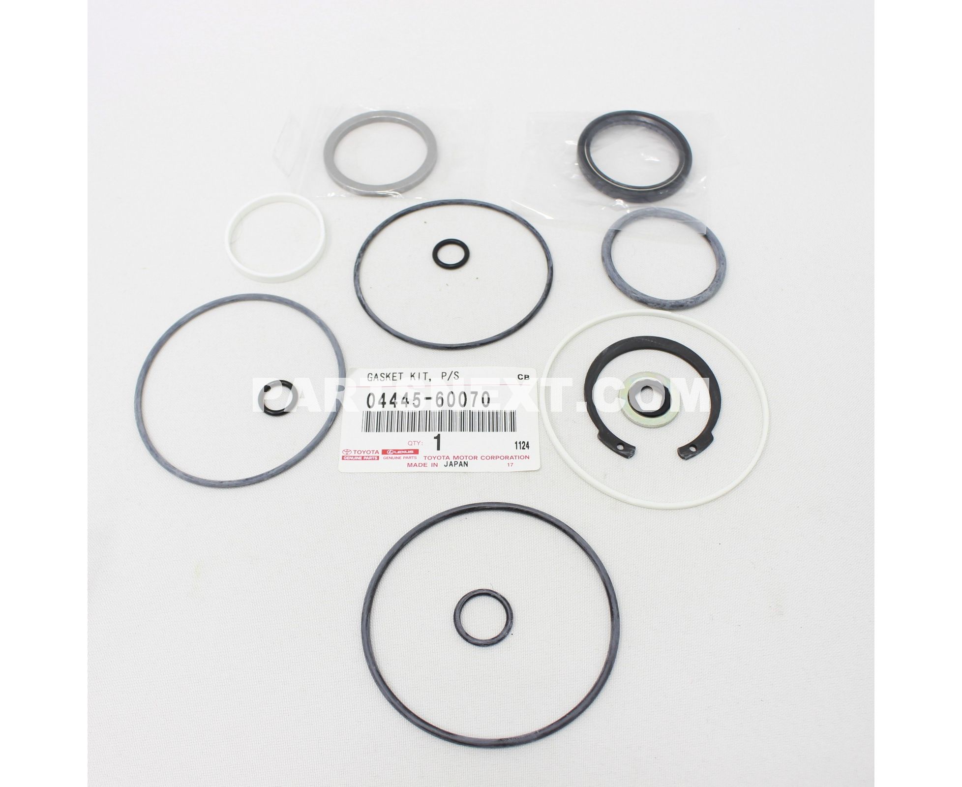 Toyota :: 04445-60070 GASKET KIT, POWER STEERING GEAR(FOR RECIRCULATING ...