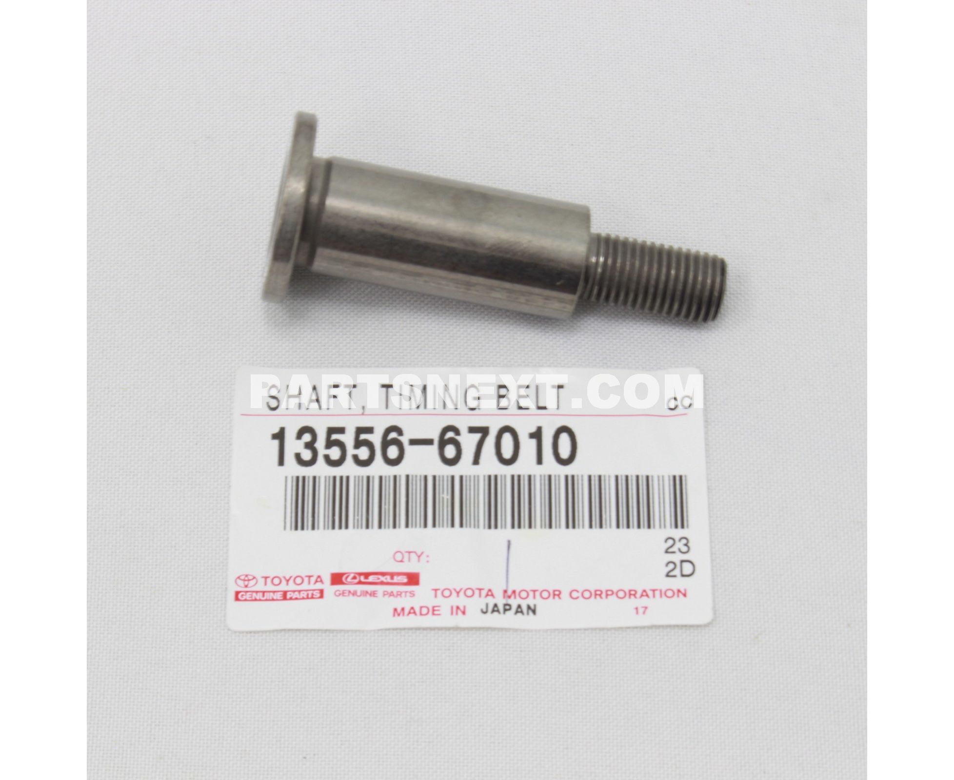 Toyota :: 13556-67010 SHAFT, TIMING BELT IDLER