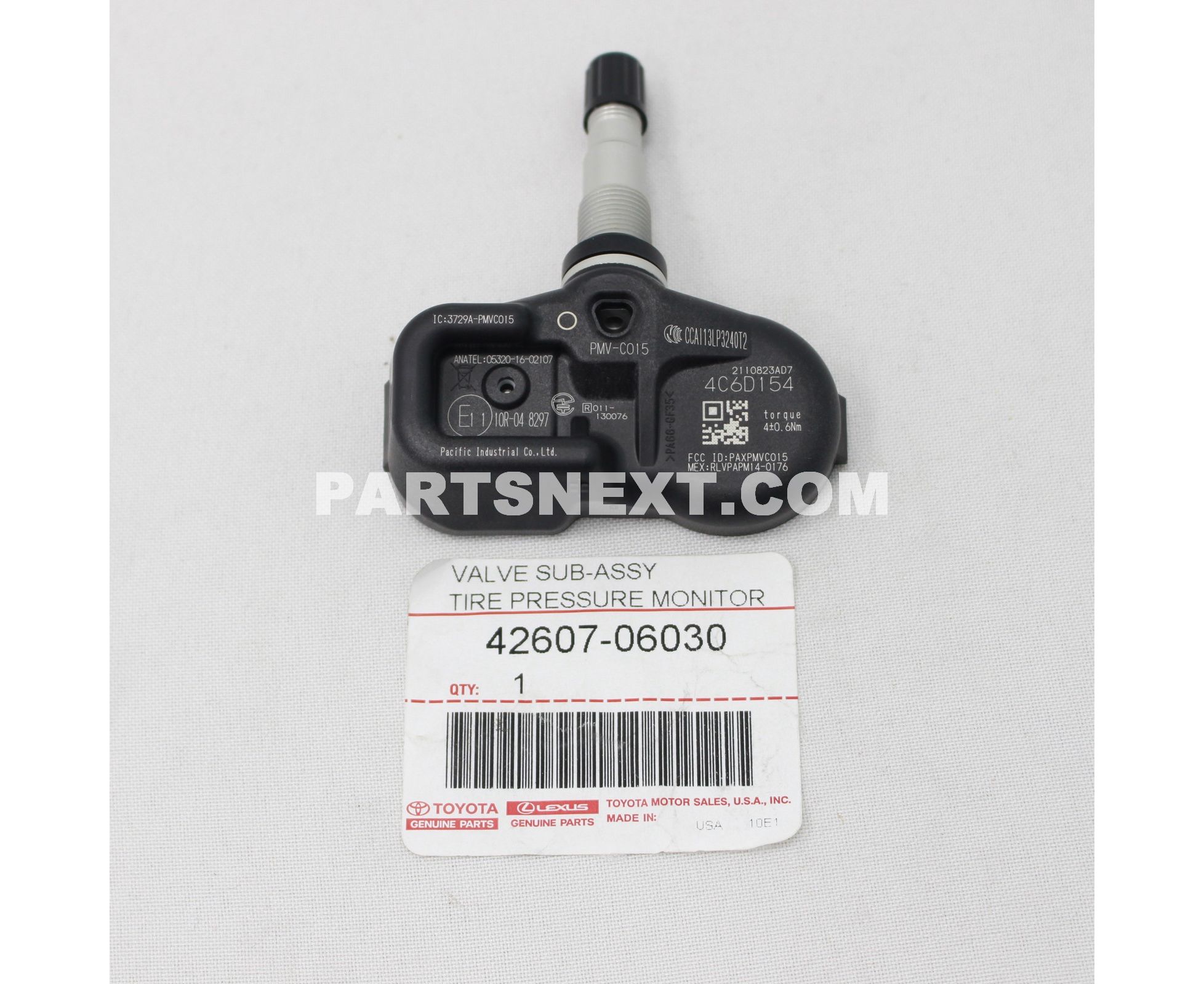 Toyota :: 42607-06030 VALVE SUB-ASSY, TIRE PRESSURE MONITOR