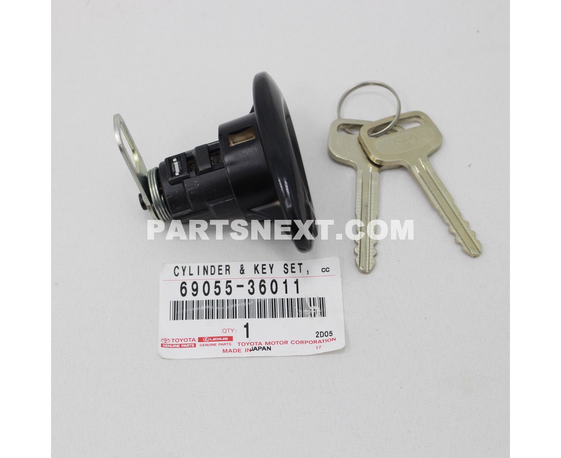 Toyota :: 69055-36011 CYLINDER & KEY SET, BACK DOOR LOCK