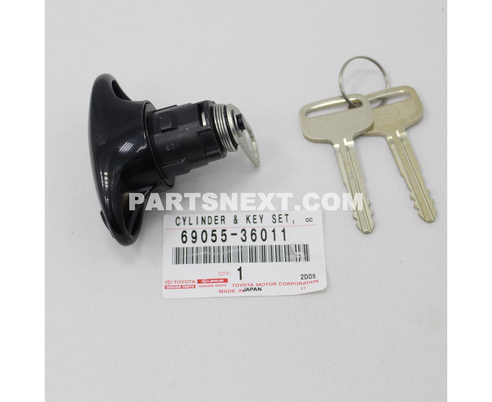 Toyota :: 69055-36011 CYLINDER & KEY SET, BACK DOOR LOCK