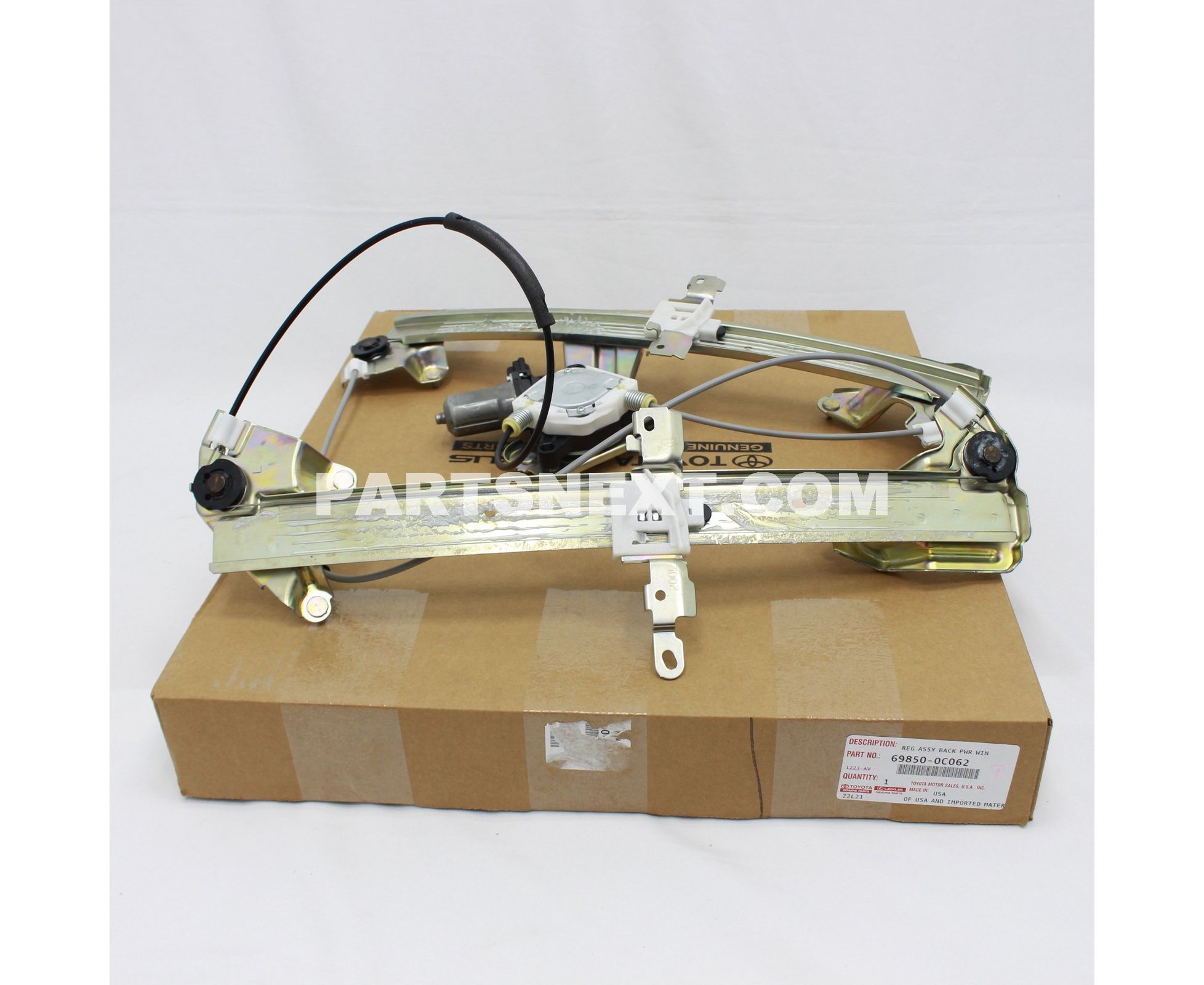 Toyota :: 69850-0C062 REGULATOR ASSY, BACK DOOR POWER WINDOW