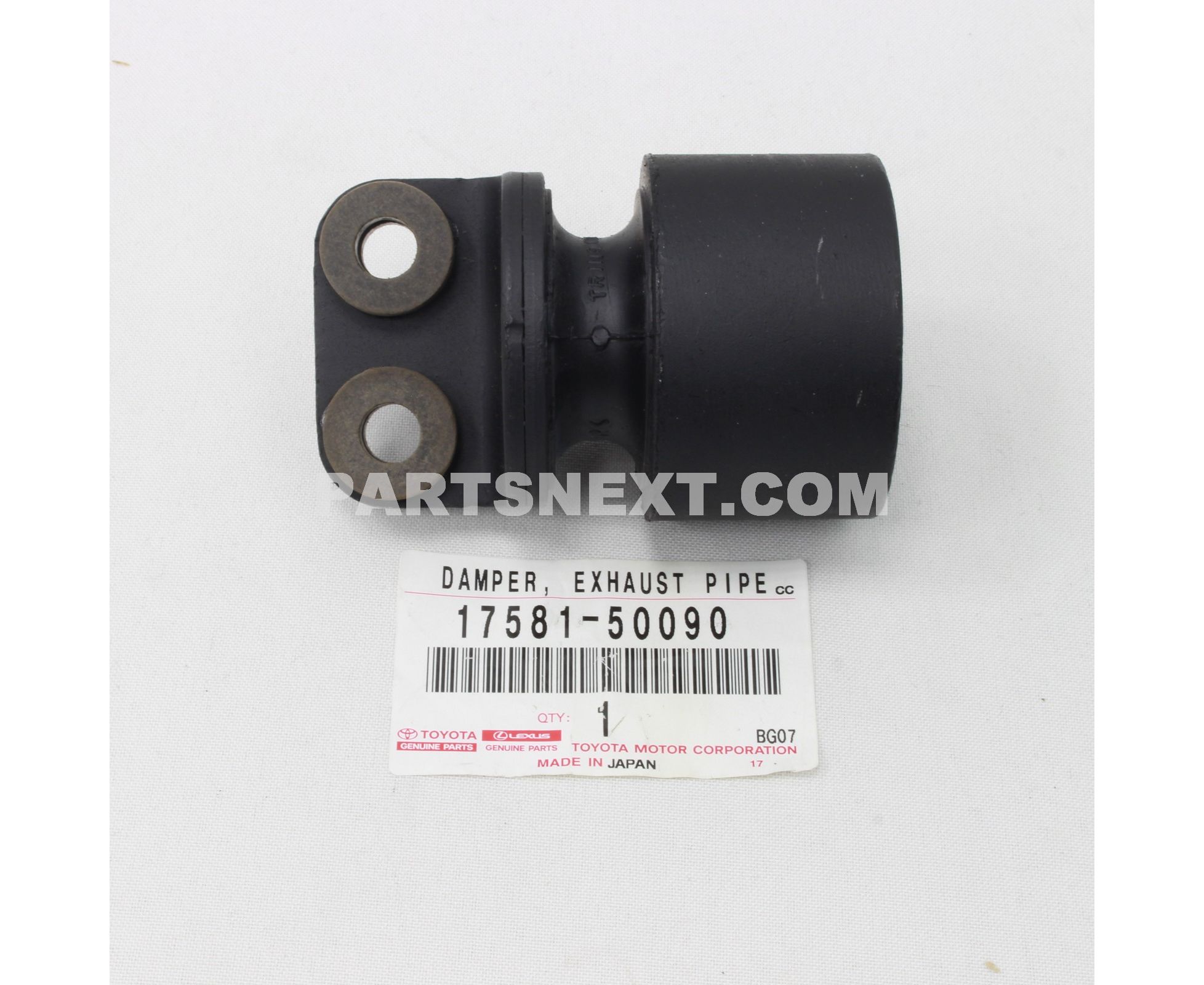 Toyota :: 17581-50090 DAMPER, EXHAUST PIPE