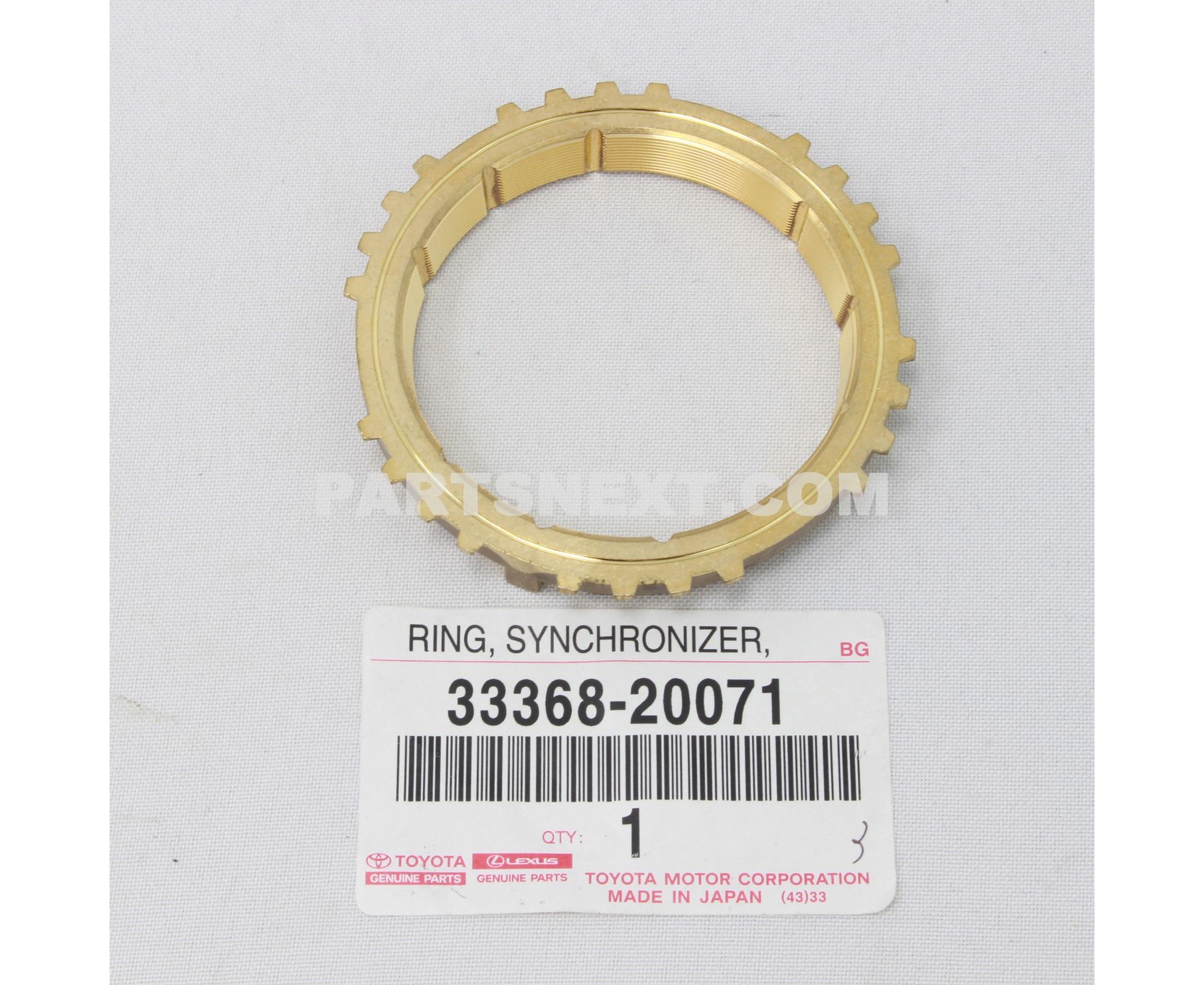 Toyota :: 33368-20071 RING, SYNCHRONIZER (FOR 4TH GEAR)