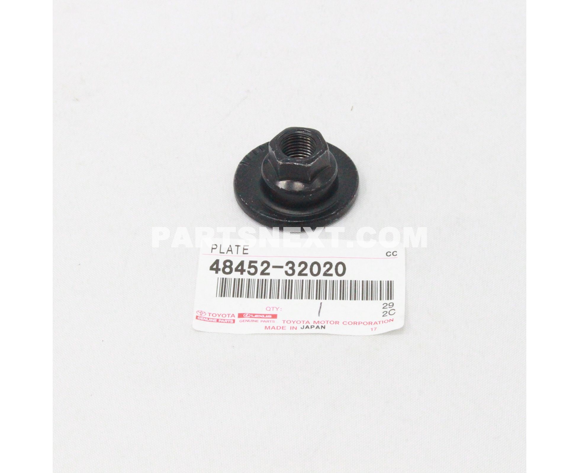 Toyota :: 48452-32020 PLATE, REAR SUSPENSION TOE ADJUST, NO.2