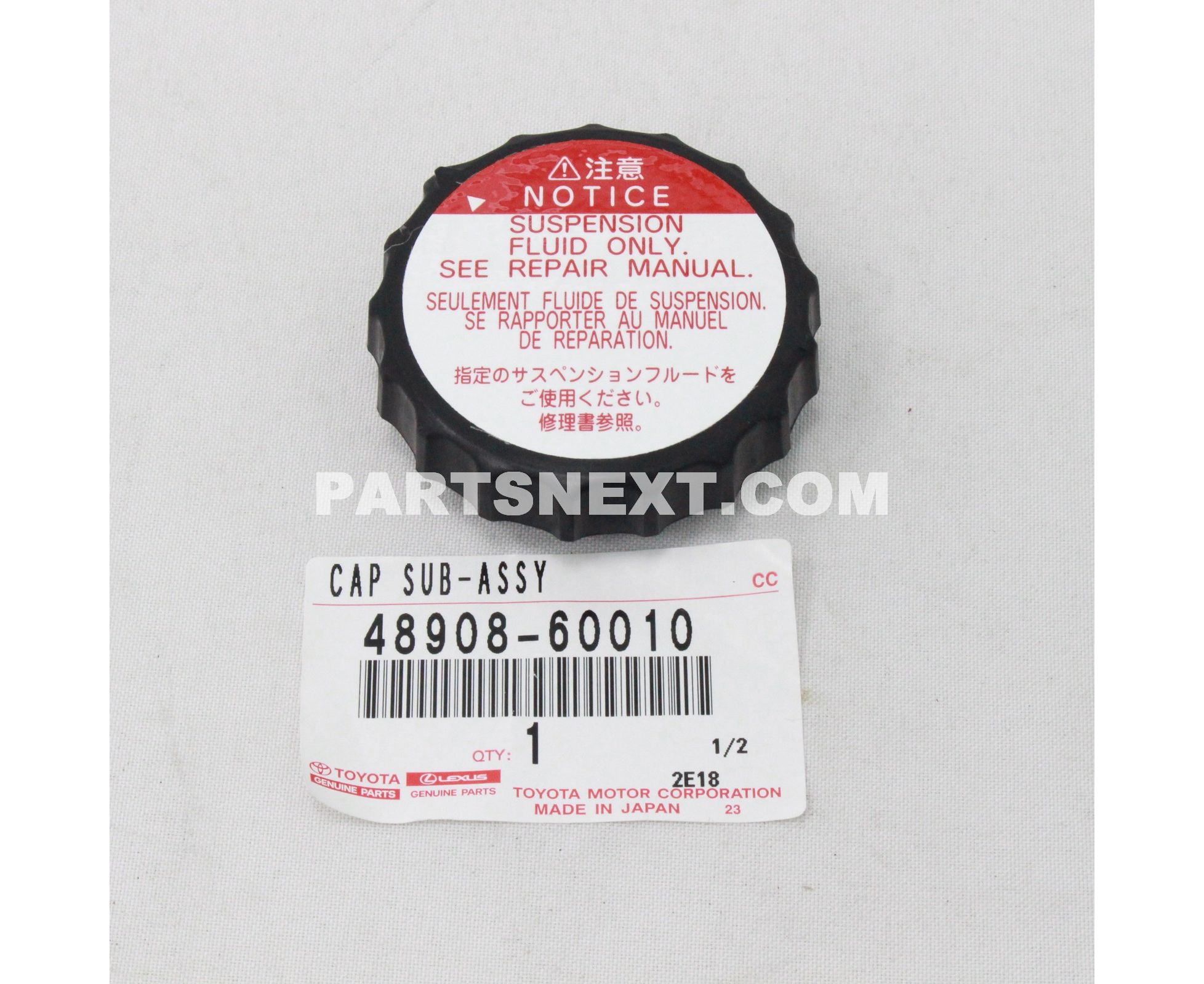 Toyota :: 48908-60010 CAP SUB-ASSY, HEIGHT CONTROL RESERVOIR