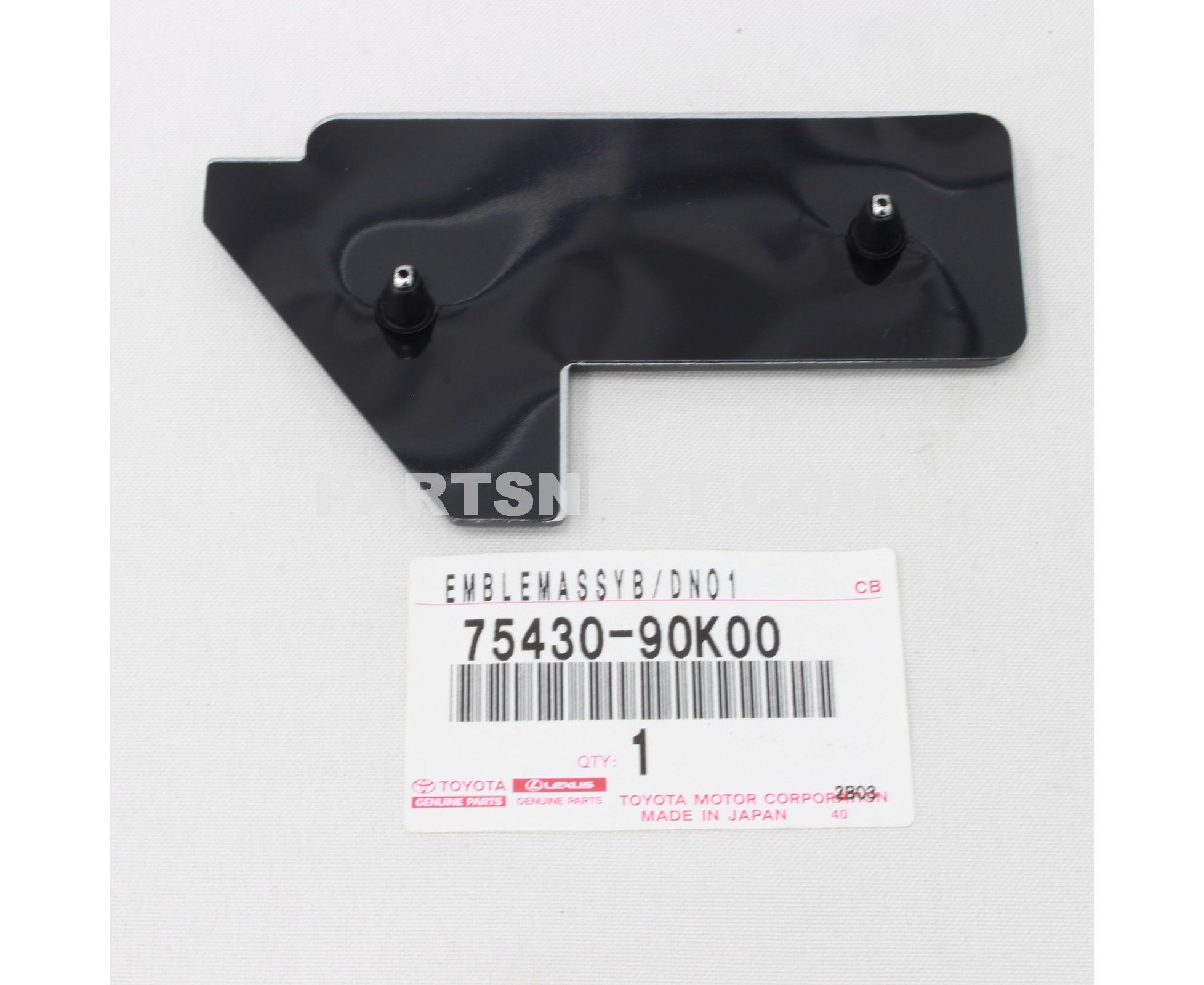 Toyota :: 75430-90K00 EMBLEM ASSY, BACK DOOR, NO.1