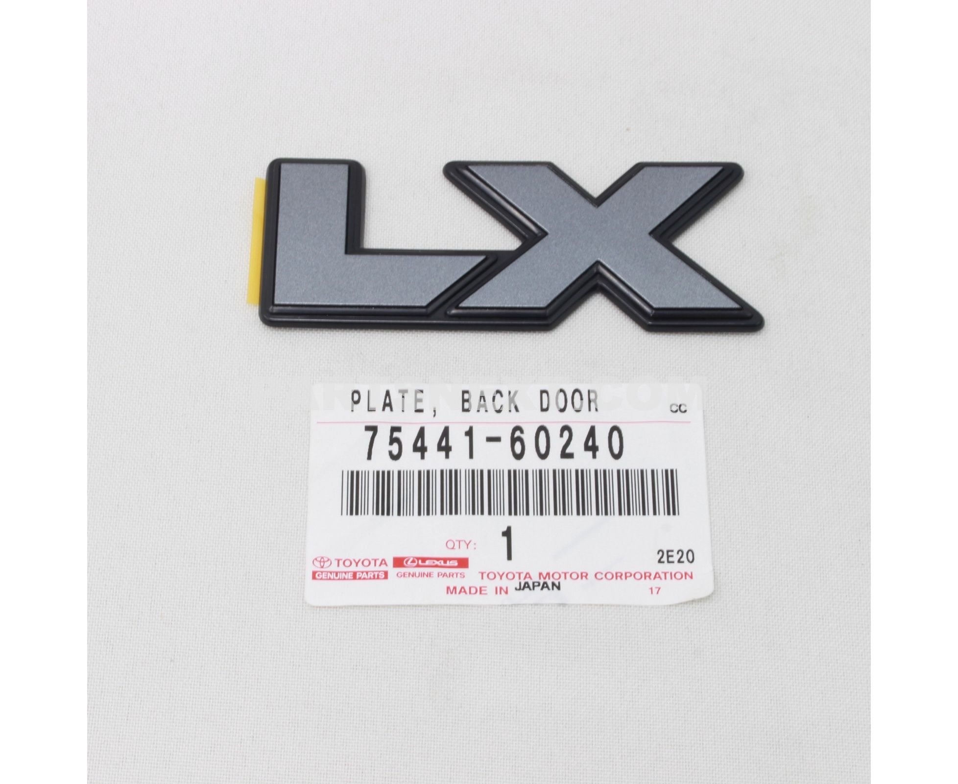 Toyota :: 75441-60240 PLATE, REAR NAME, NO.4 (GRADE MARK)