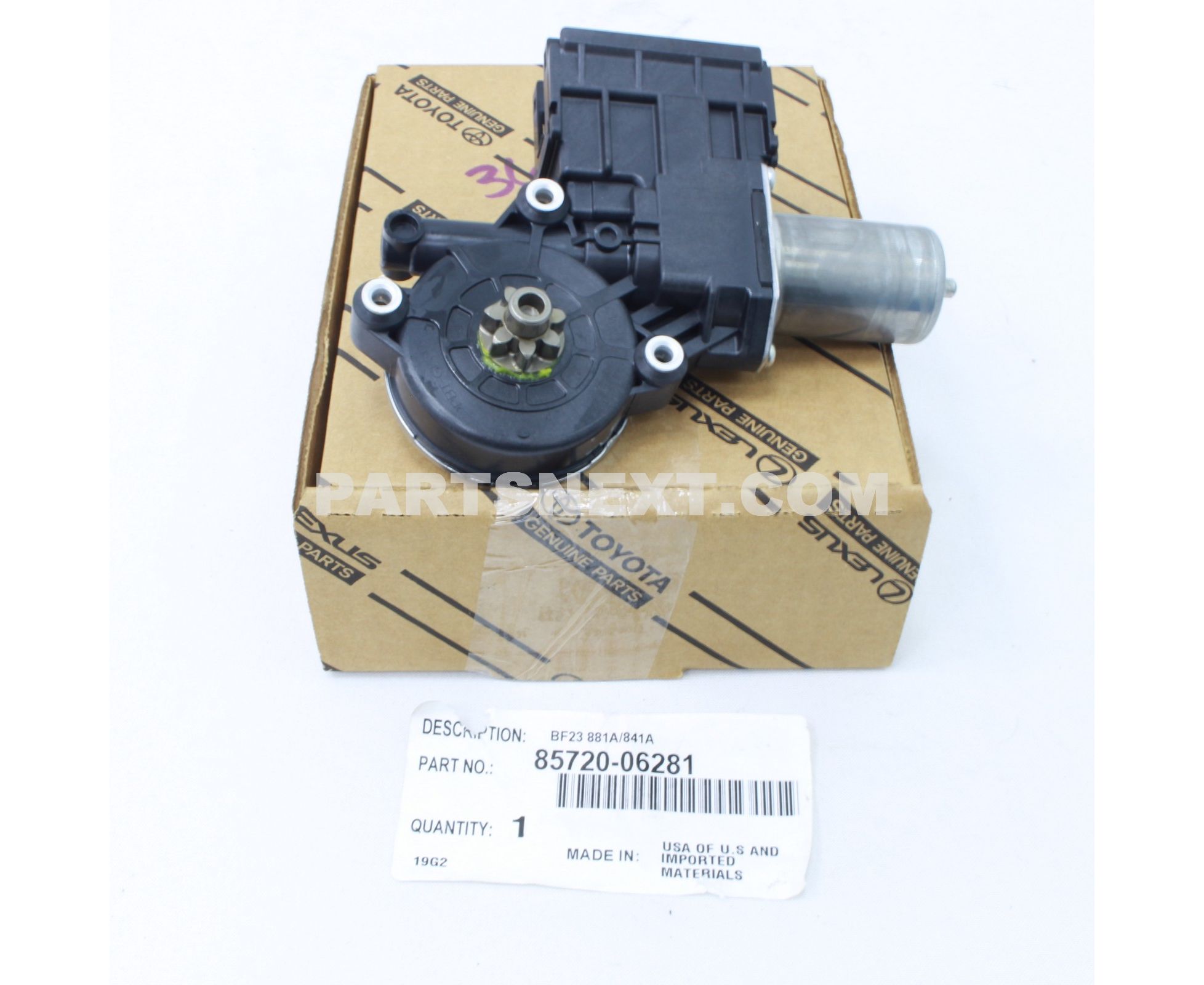 Toyota :: 85720-06281 MOTOR ASSY, POWER