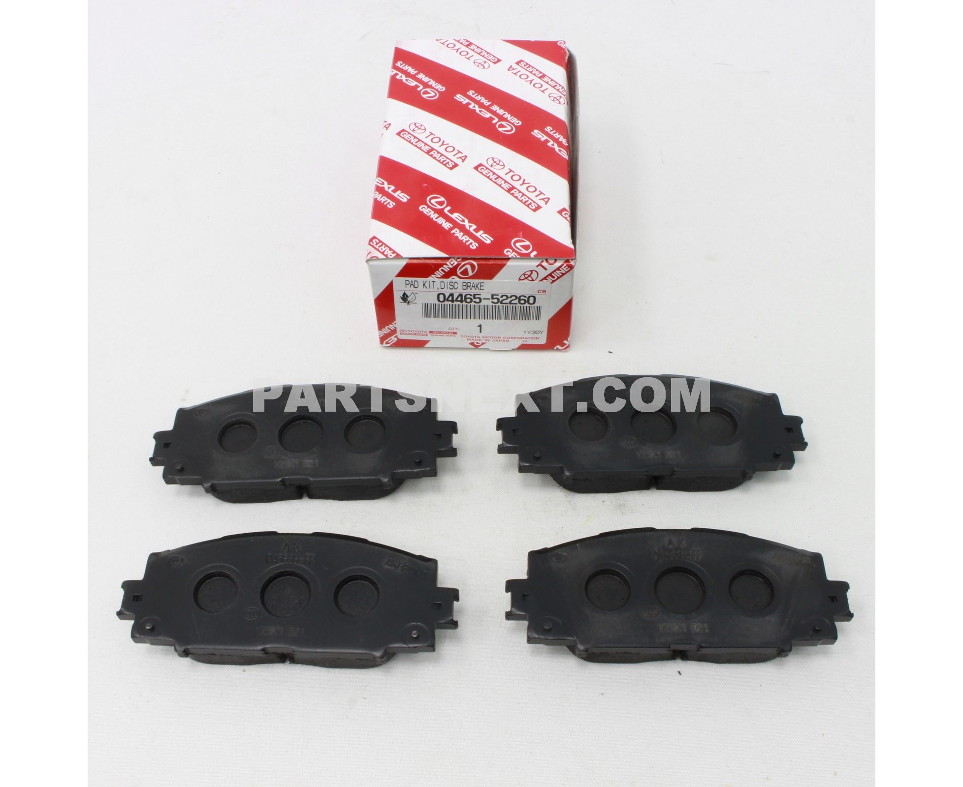 Toyota :: 04465-52260 PAD KIT, DISC BRAKE, FRONT