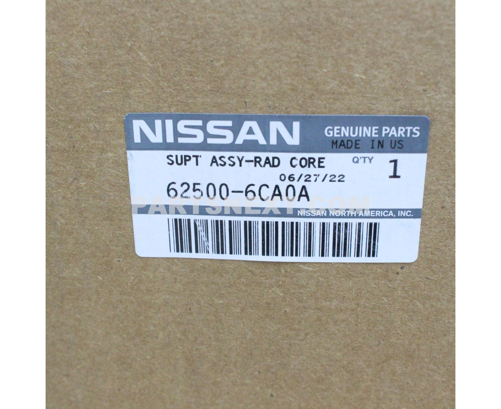 Nissan :: 62500-6CA0A SUPPORT-RADIAT