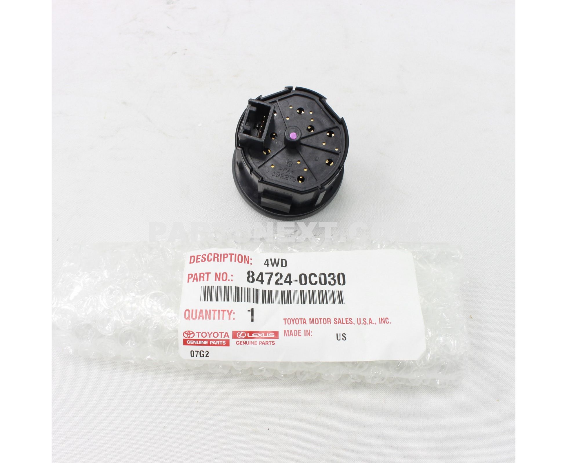 Toyota :: 84724-0C030 SWITCH, 4 WHEEL DRIVE CONTROL
