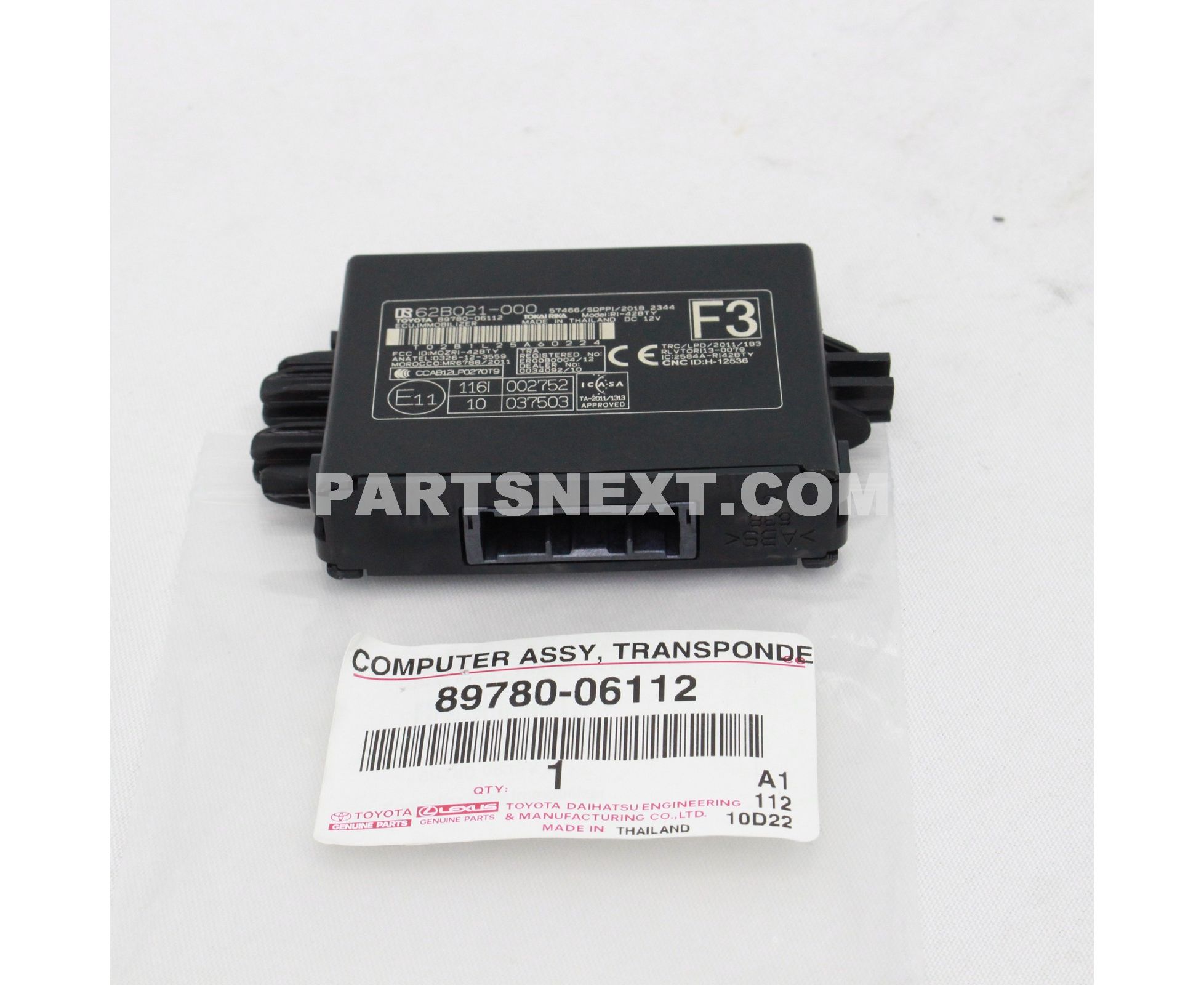 Toyota :: 89780-06112 COMPUTER ASSY, TRANS