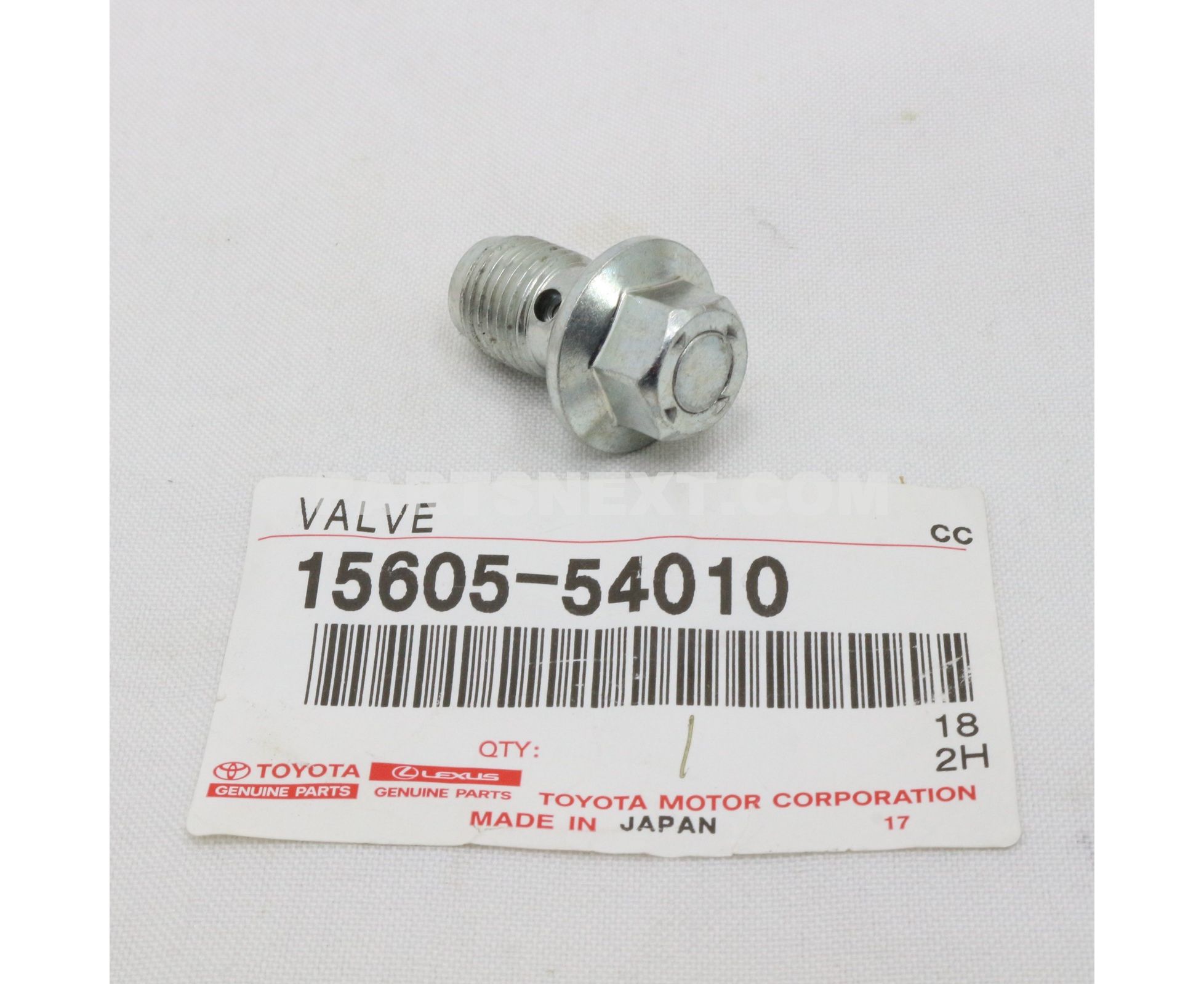 Toyota :: 15605-54010 VALVE SUB-ASSY, OIL CHECK