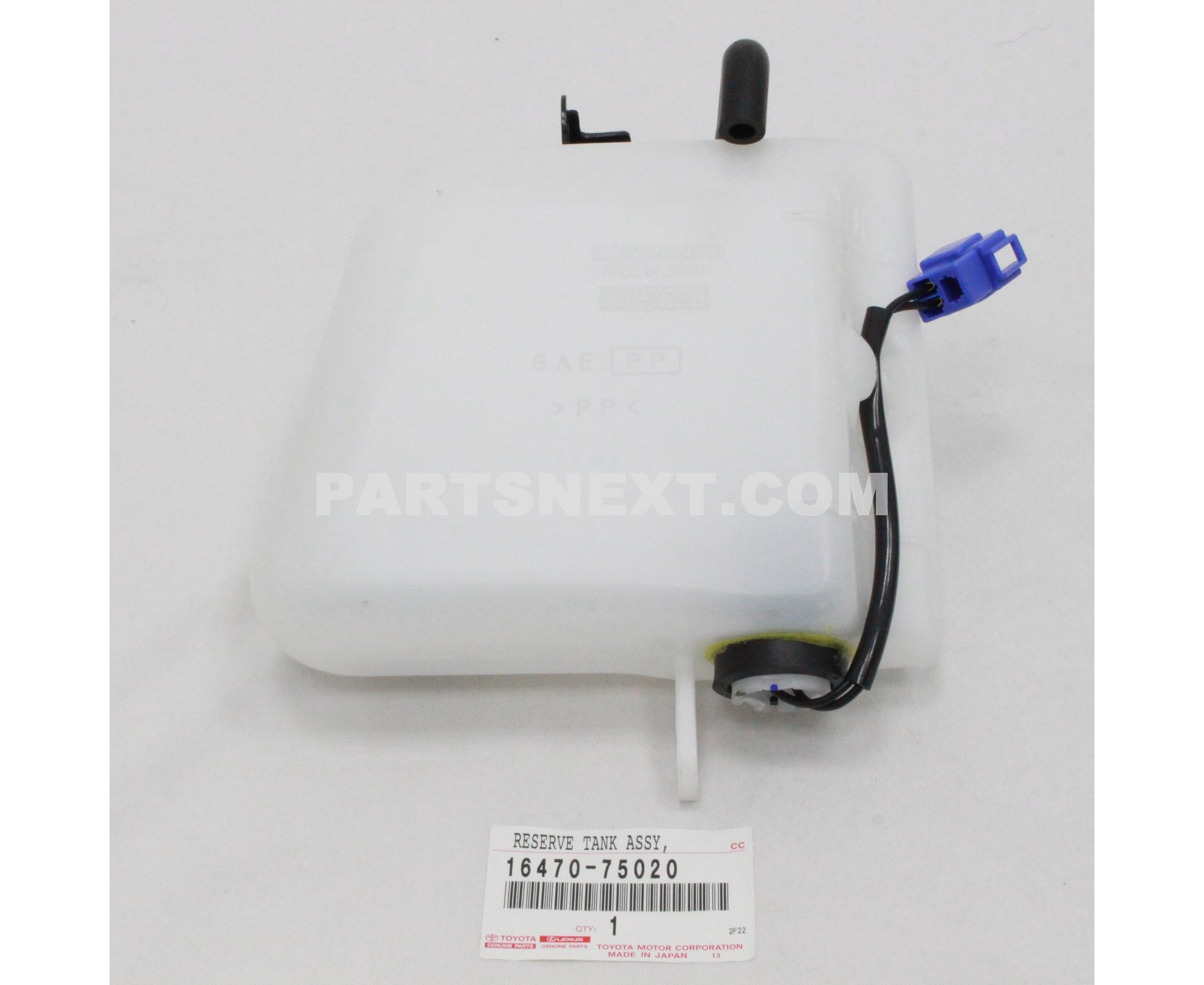 Toyota :: 16470-75020 TANK ASSY, RADIATOR RESERVE