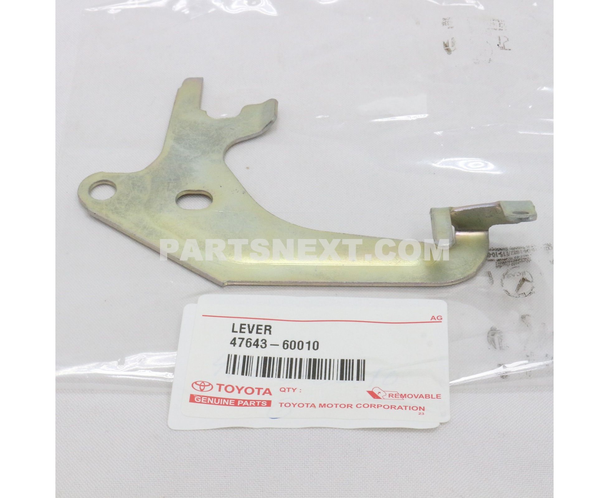Toyota :: 47643-60010 LEVER, AUTOMATIC ADJUST(FOR REAR BRAKE), RH/LH