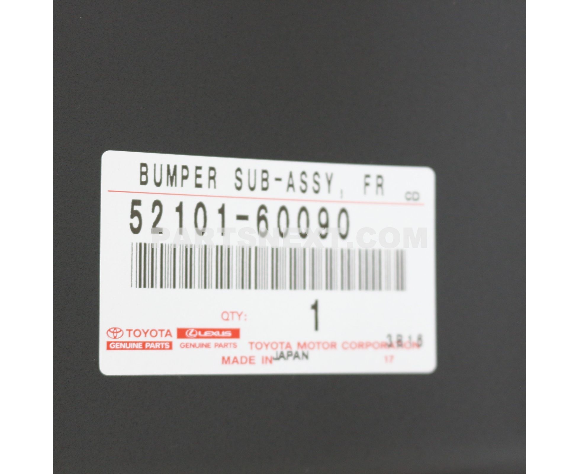 Toyota :: 52101-60090 BAR, FRONT BUMPER