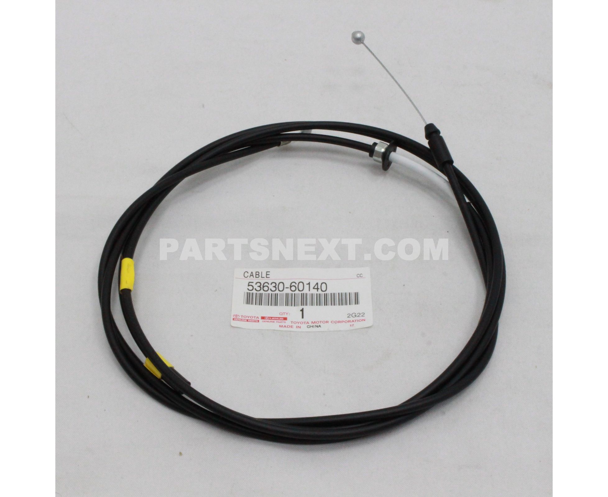 Toyota :: 53630-60140 CABLE ASSY, HOOD LOCK CONTROL