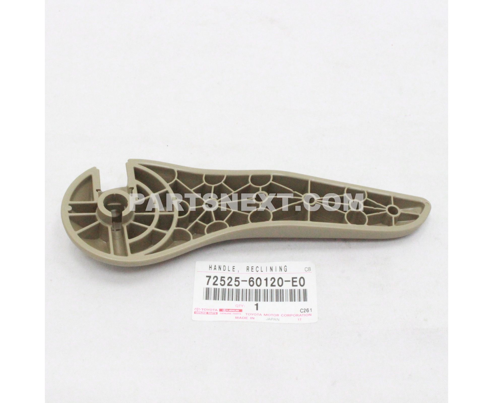 Toyota :: 72525-60120-E0 HANDLE, RECLINING ADJUSTER RELEASE, NO.1 RH