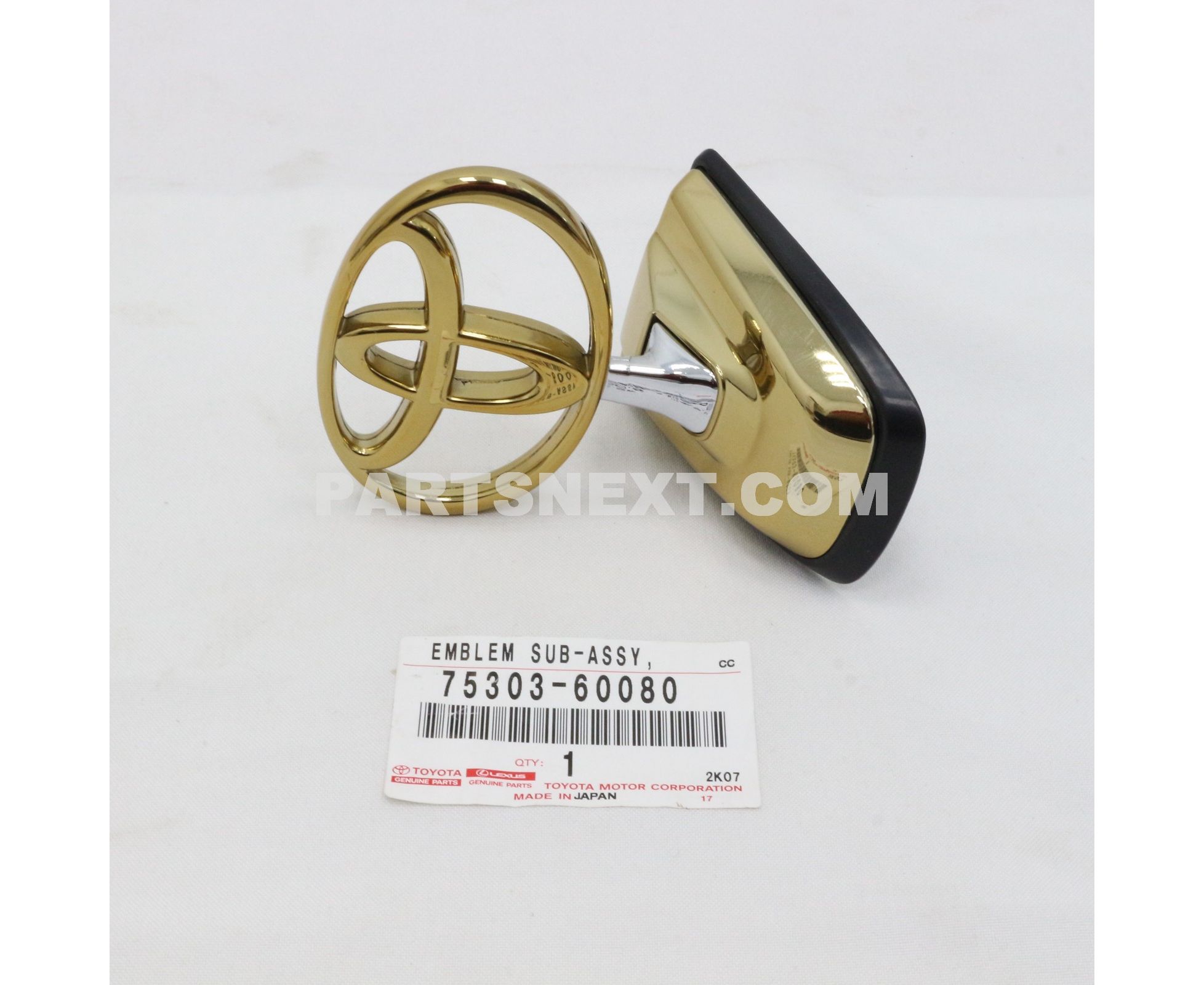 Toyota :: 75303-60080 EMBLEM SUB-ASSY, HOOD