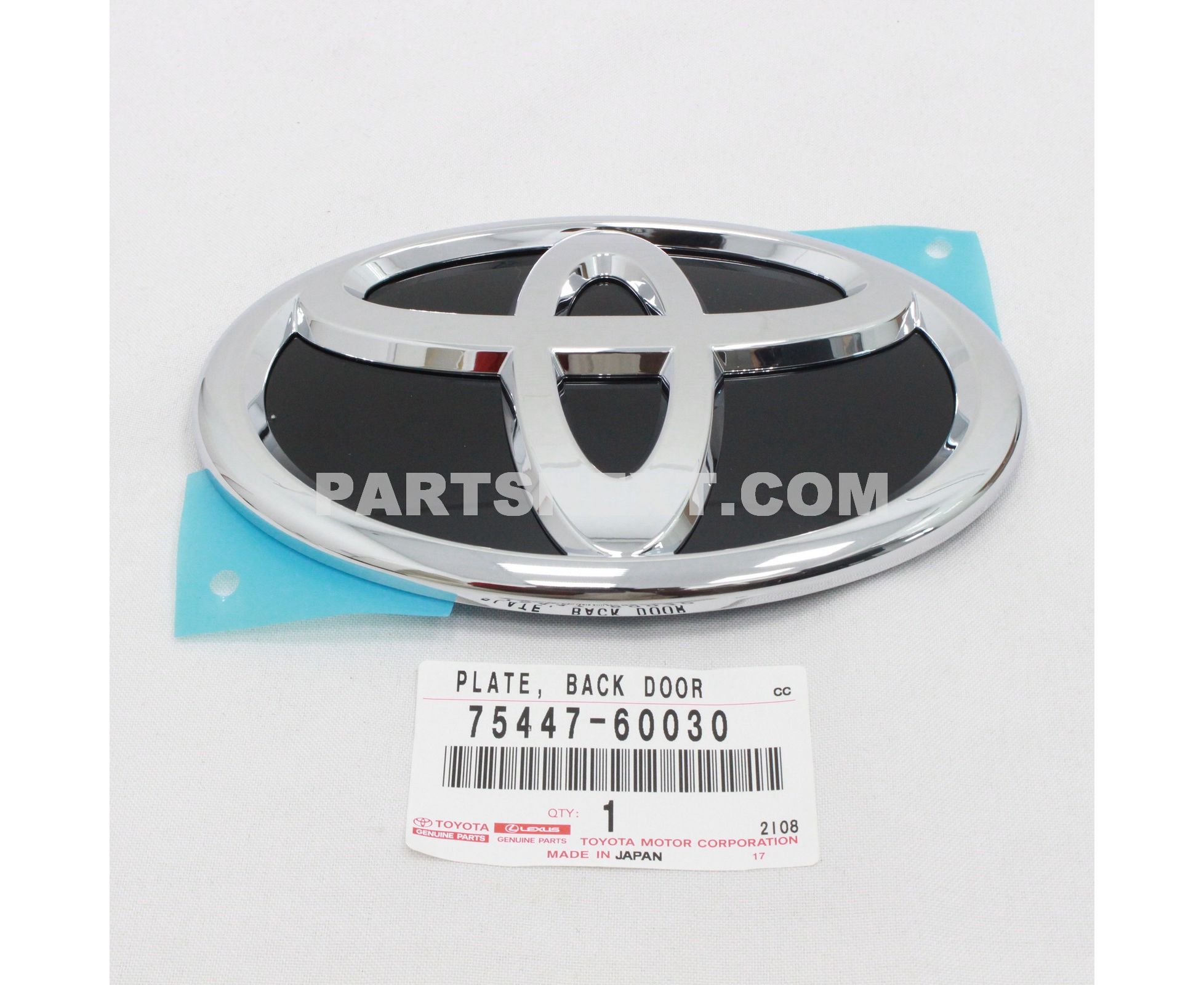 Toyota :: 75447-60030 PLATE, BACK DOOR