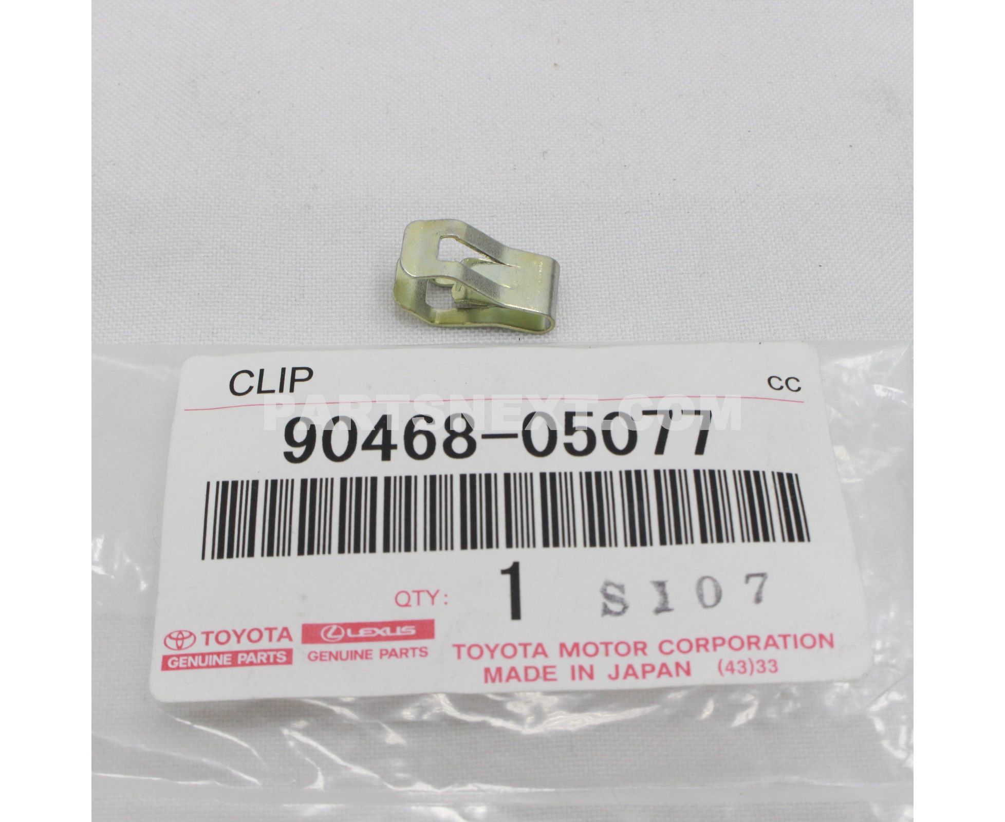 Toyota :: 90468-05077 CLIP (FOR ROOF SIDE GARNISH)