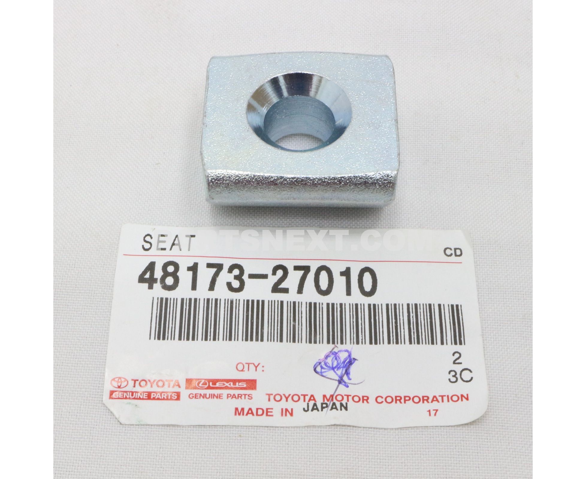 Toyota :: 48173-27010 SEAT, ANCHOR ARM ADJUSTER, RH/LH