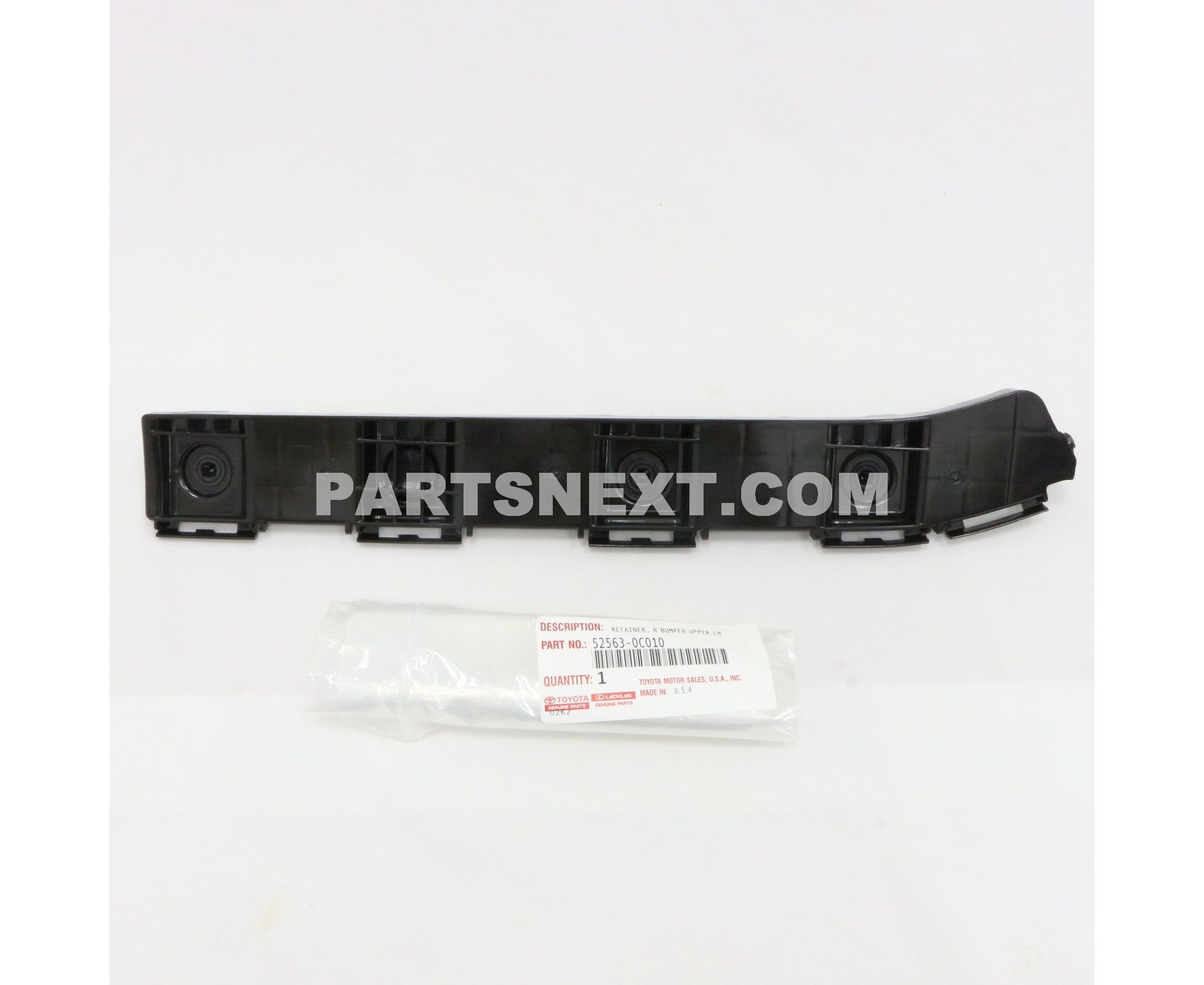 Toyota :: 52563-0C010 RETAINER, REAR BUMPER, UPPER LH