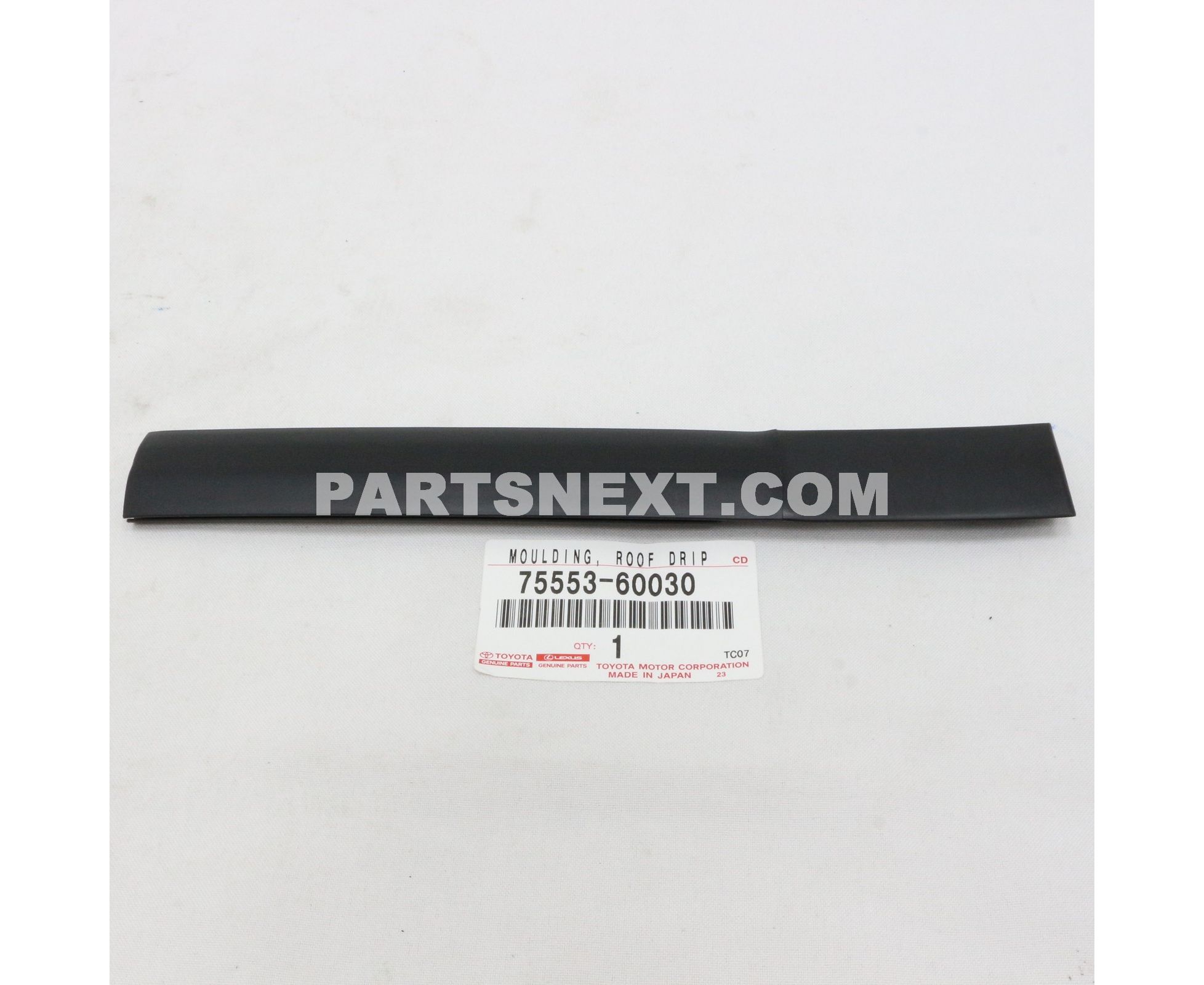 Toyota :: 75553-60030 MOULDING, ROOF DRIP SIDE FINISH, REAR RH