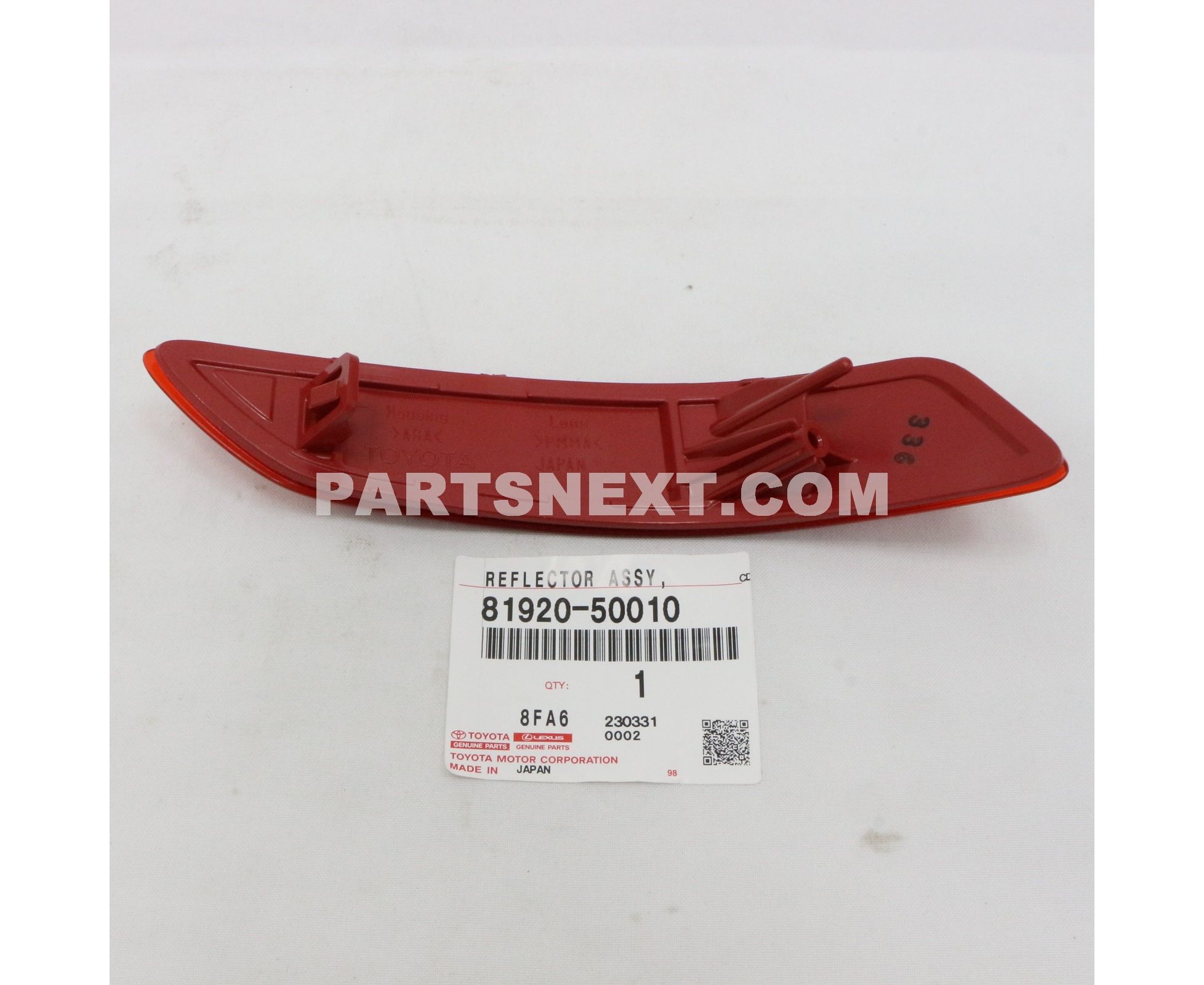 Toyota :: 81920-50010 REFLECTOR ASSY, REFLEX, LH