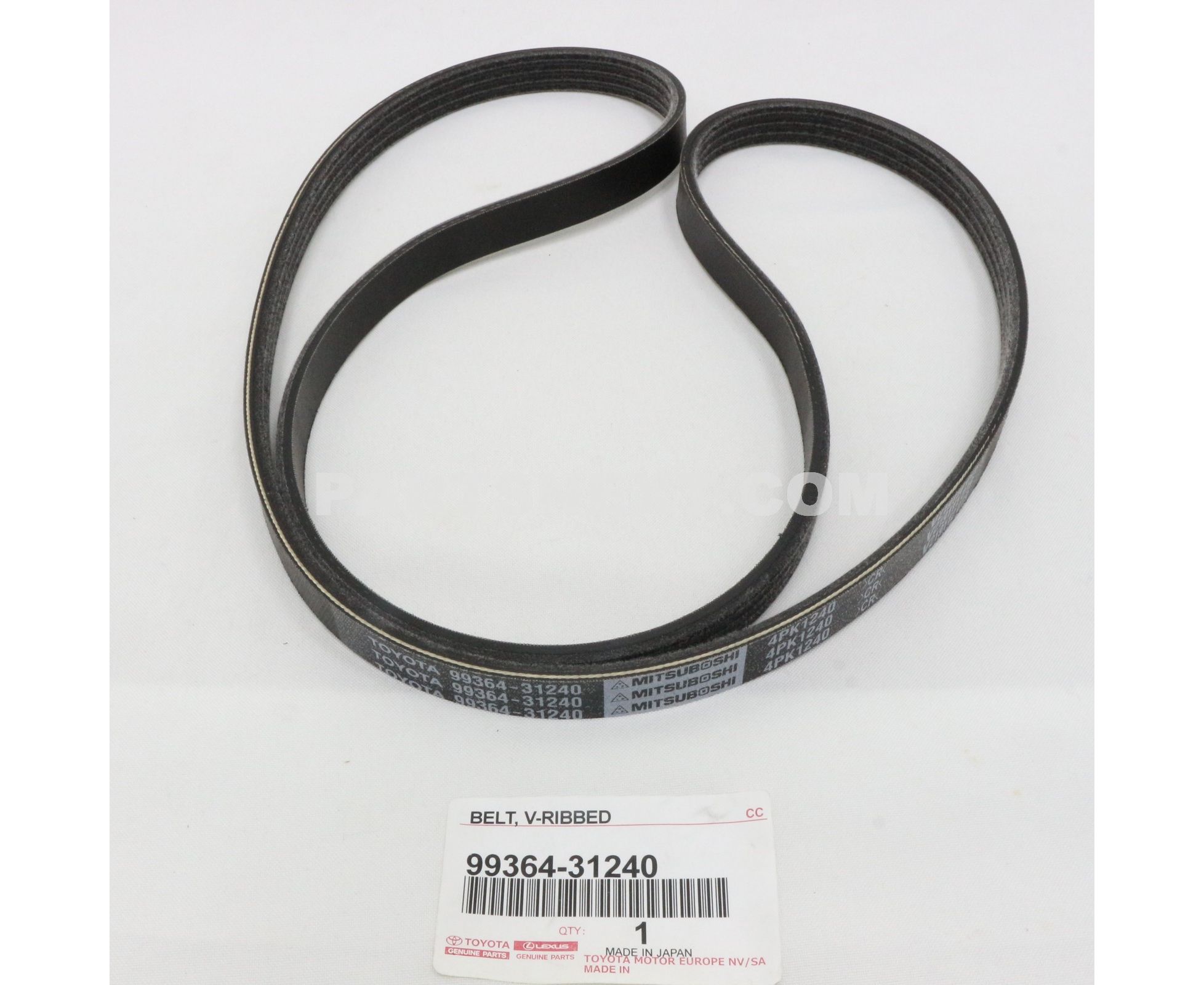 Toyota :: 99364-31240 BELT, V (COOLER COMPRESSOR TO CRANKSHAFT PULLEY ...