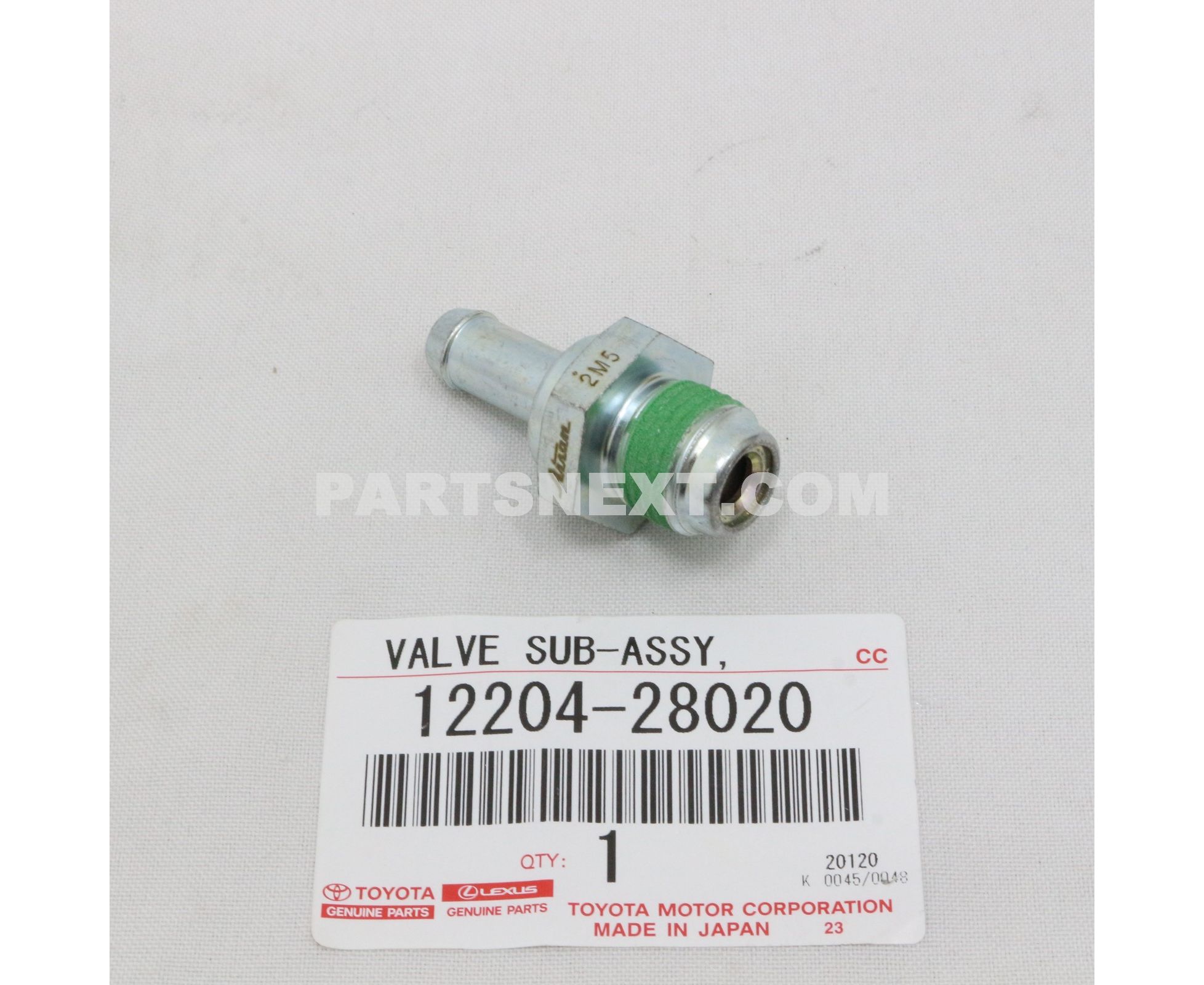 Toyota :: 12204-28020 VALVE SUB-ASSY, VENTILATION