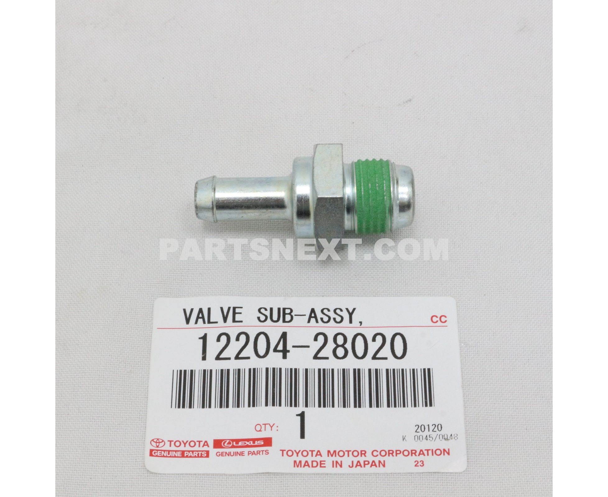 Toyota :: 12204-28020 VALVE SUB-ASSY, VENTILATION