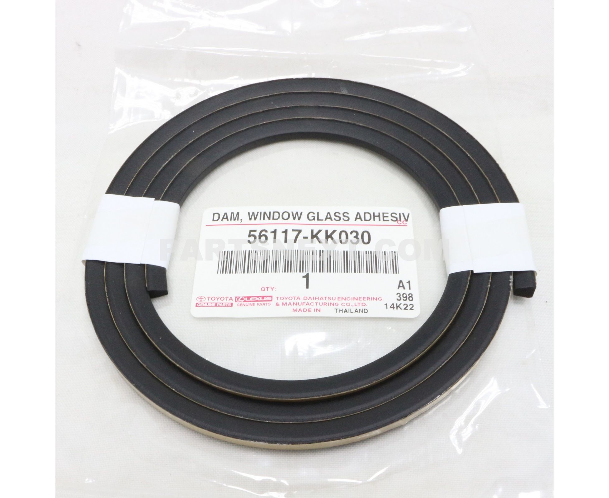 Toyota :: 56117-KK030 DAM WINDOW GLASS AD