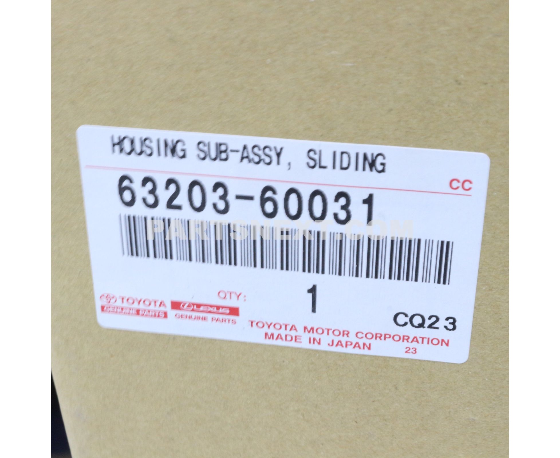 Toyota :: 63203-60031 HOUSING SUB-ASSY, SLIDING ROOF