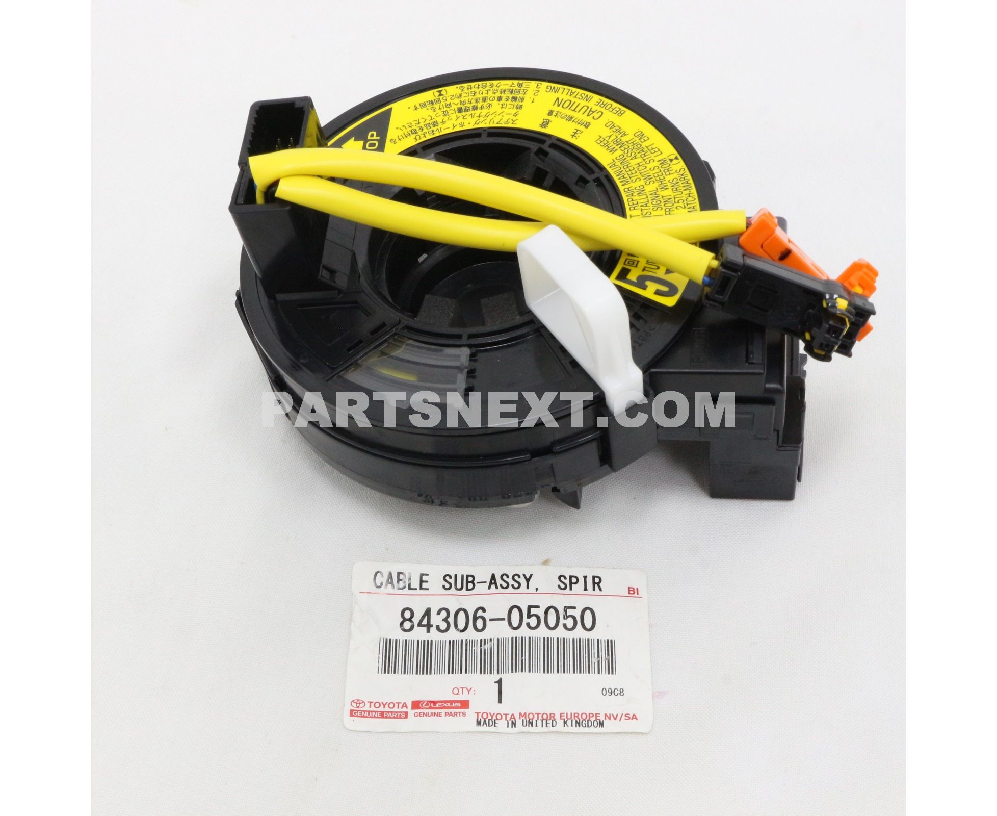 Toyota :: 84306-05050 CABLE SUB-ASSY, SPIRAL