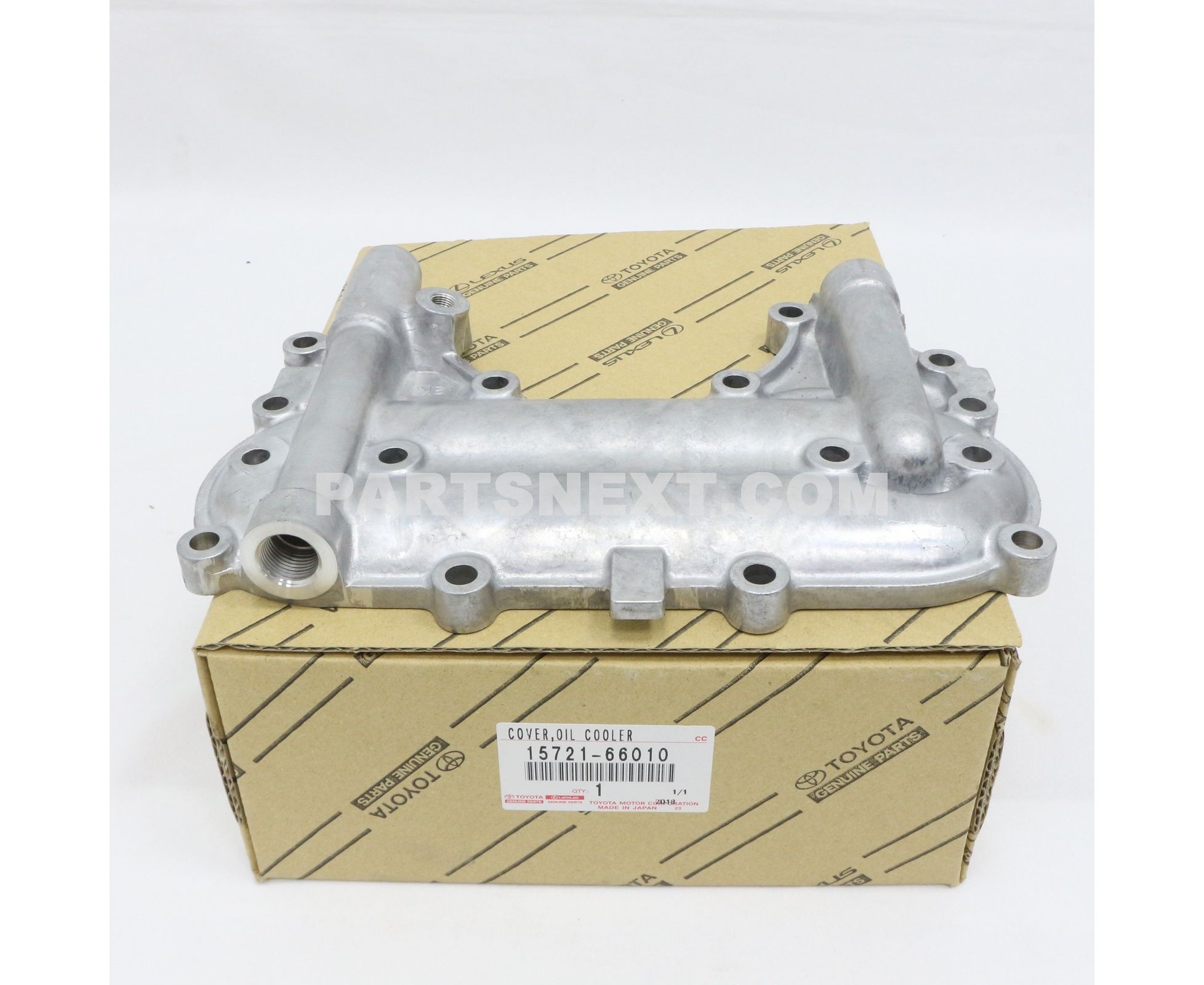 Toyota :: 15721-66010 COVER, OIL COOLER