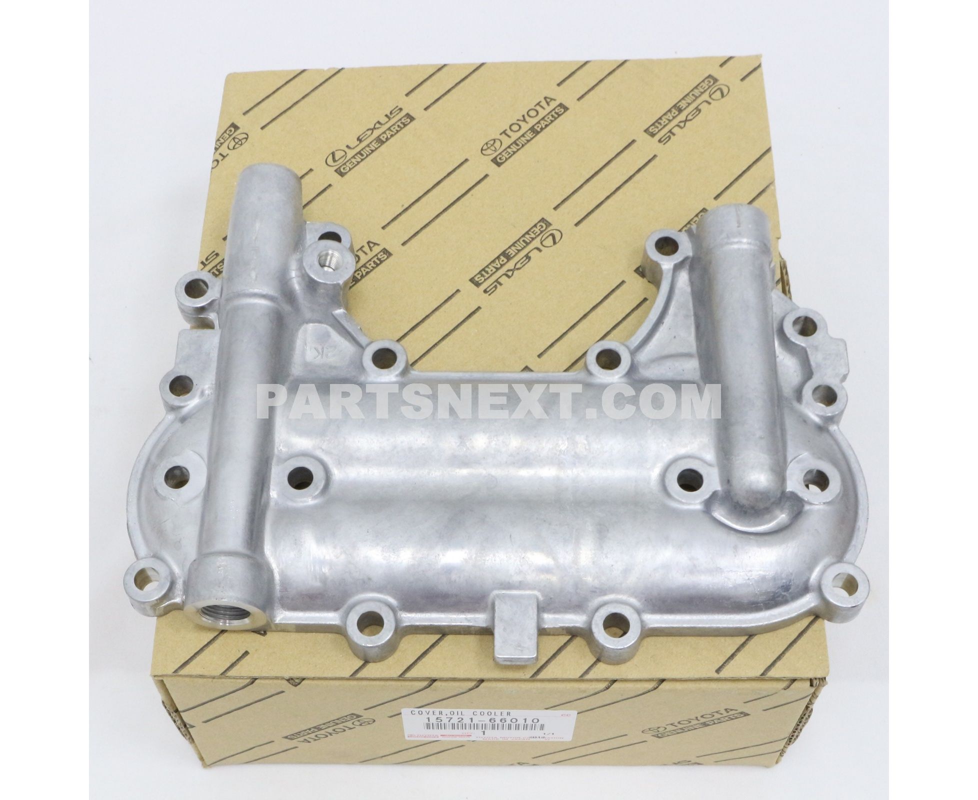 Toyota :: 15721-66010 COVER, OIL COOLER