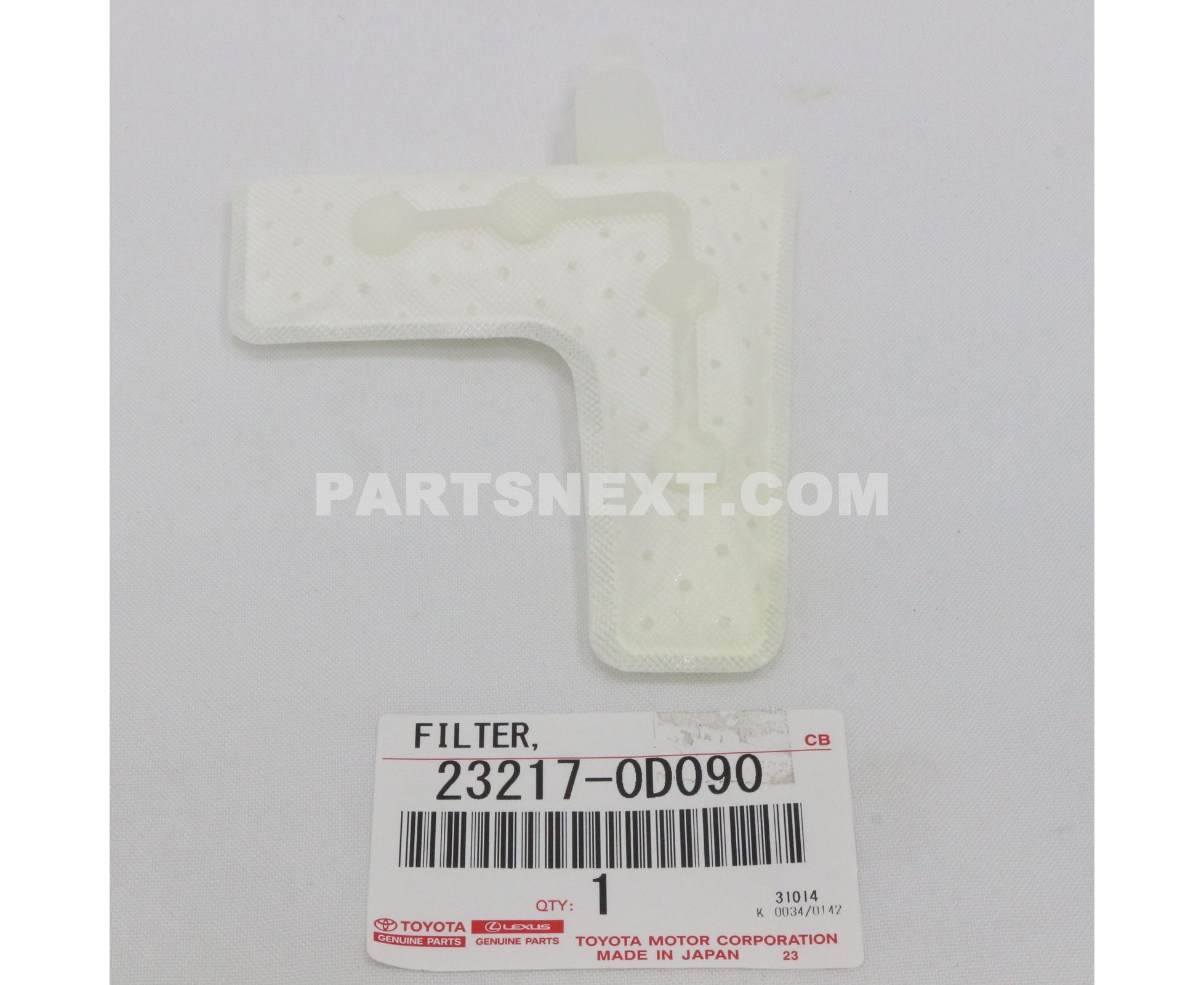 Toyota :: 23217-0D090 FILTER, FUEL PUMP