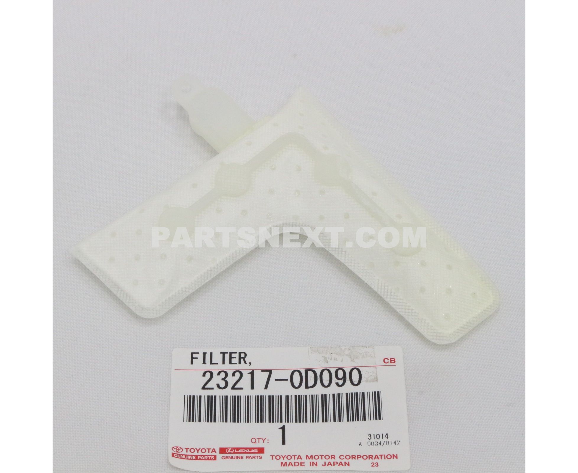 Toyota :: 23217-0D090 FILTER, FUEL PUMP