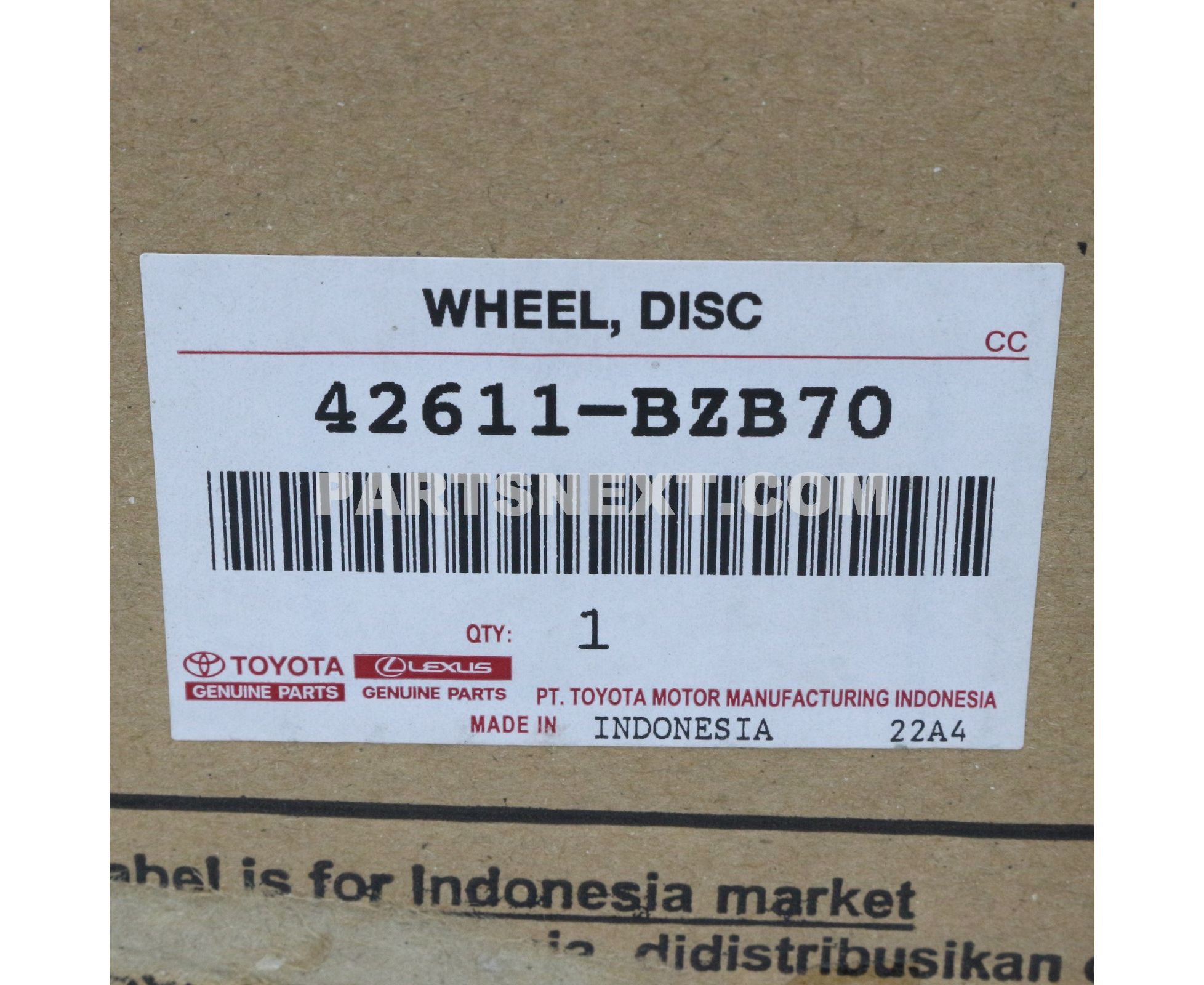 Toyota :: 42611-BZB70 WHEEL DISC