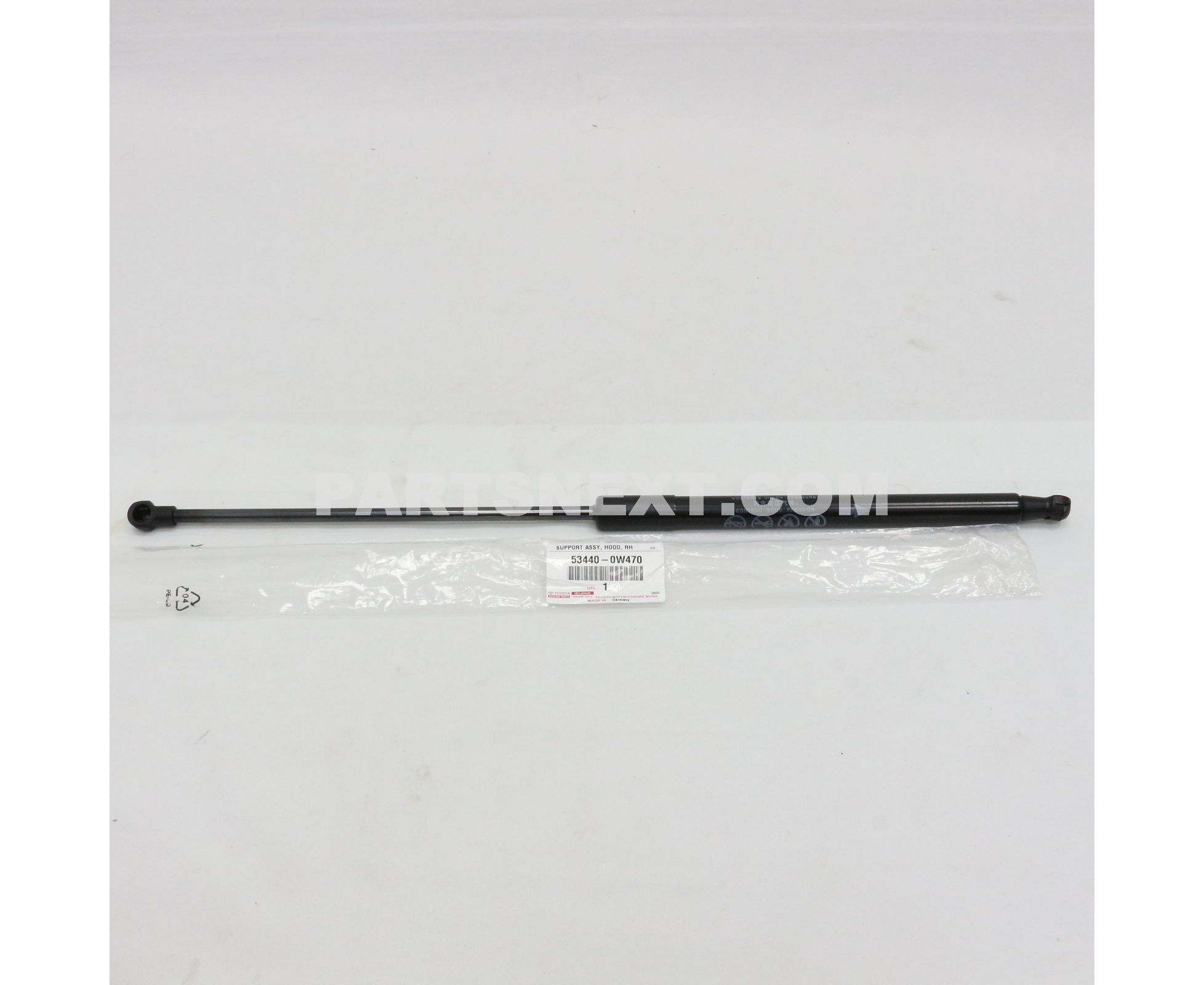 Toyota :: 53440-0W470 SUPPORT ASSY HOOD