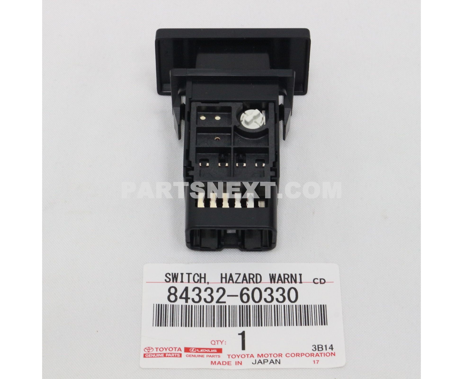 Toyota :: 84332-60330 SWITCH ASSY, HAZARD WARNING SIGNAL