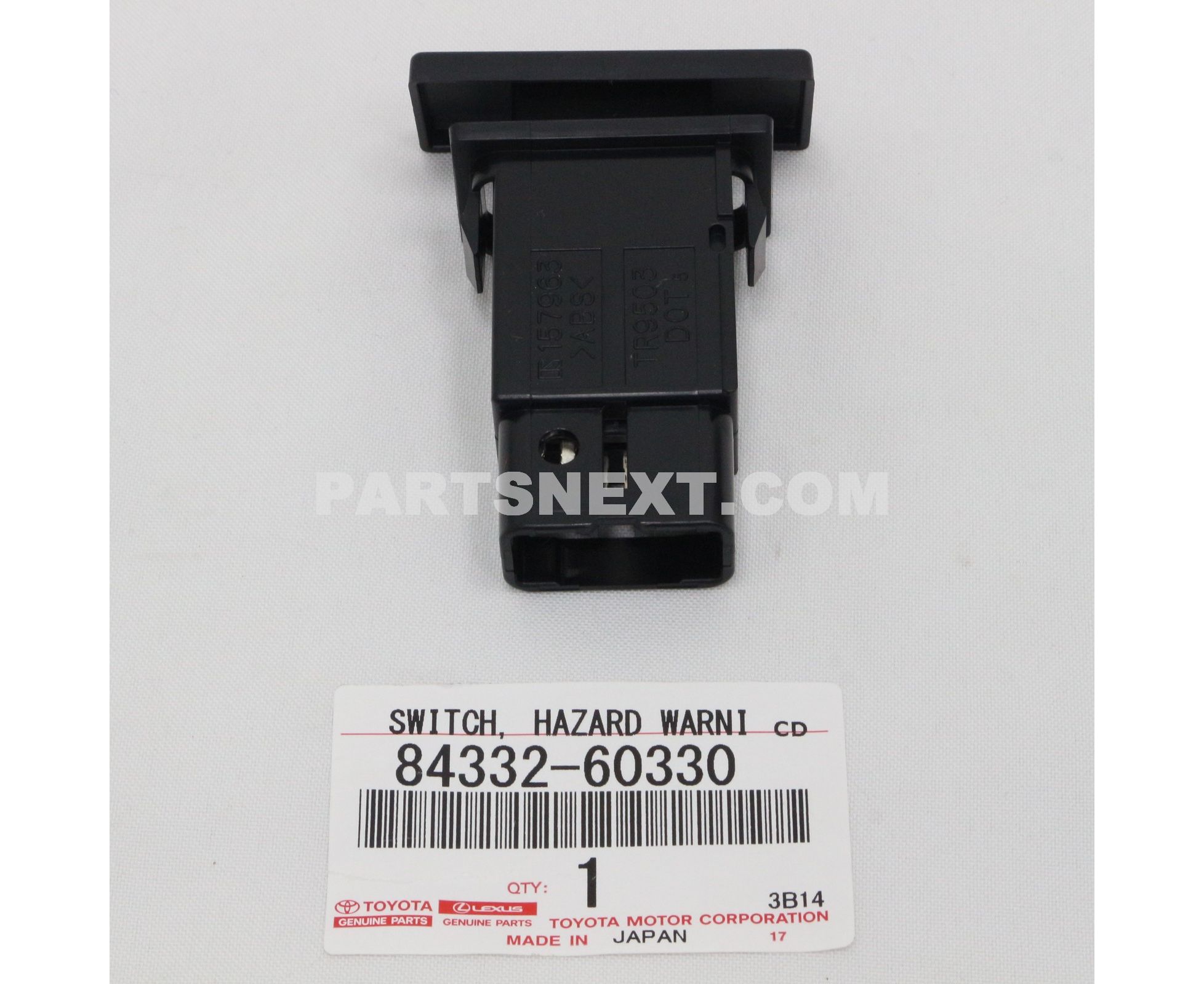 Toyota :: 84332-60330 SWITCH ASSY, HAZARD WARNING SIGNAL