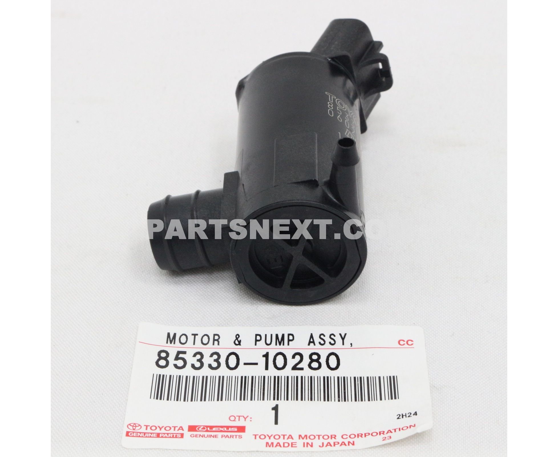 Toyota :: 85330-10280 MOTOR & PUMP ASSY, WINDSHIELD WASHER