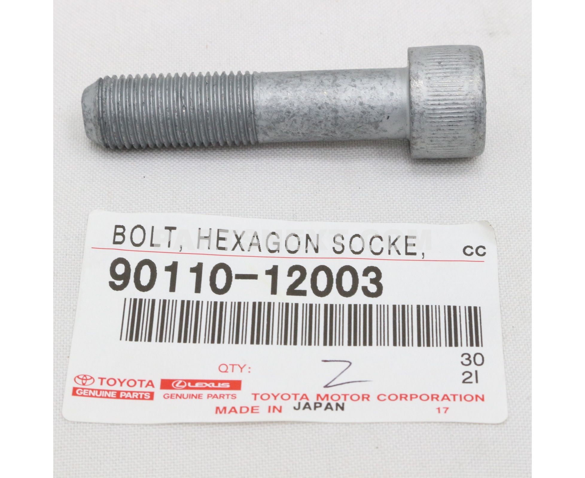 Toyota :: 90110-12003 BOLT (FOR REAR DRIVE SHAFT CROSS GROOVE JOINT)