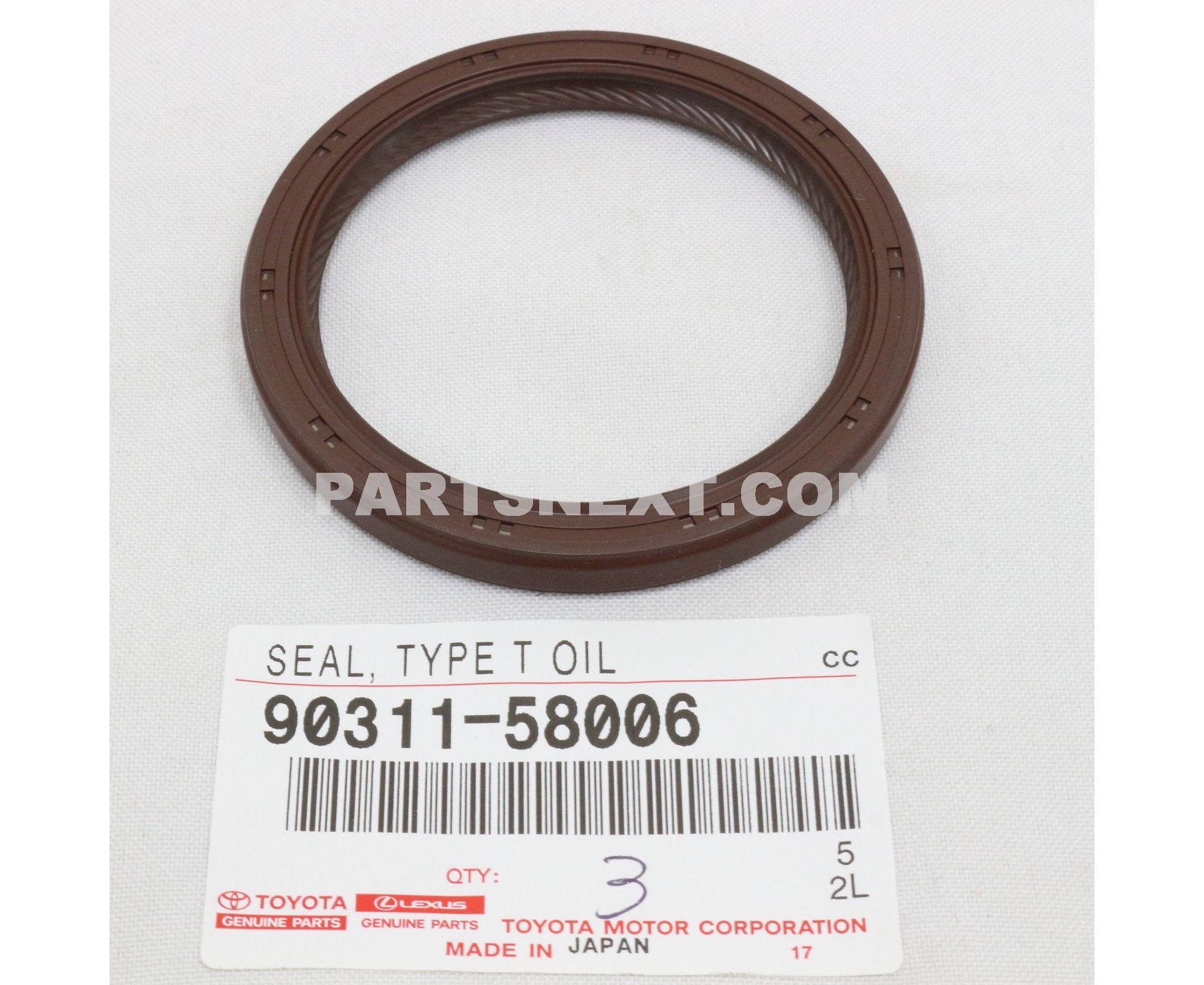 Toyota :: 90311-58006 SEAL, OIL(FOR TIMING CHAIN OR BELT COVER)