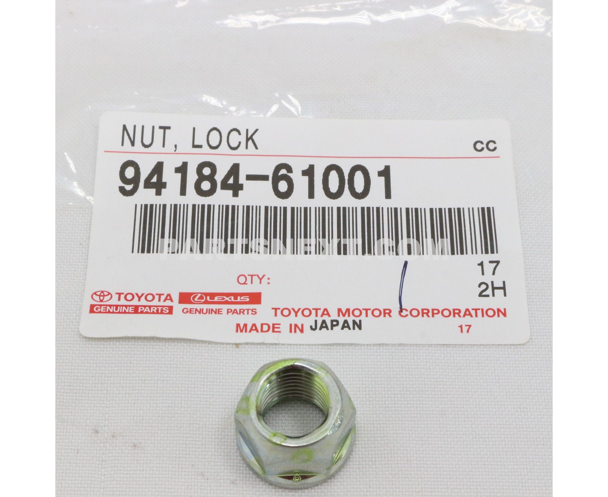 Toyota :: 94184-61001 NUT, LOCK