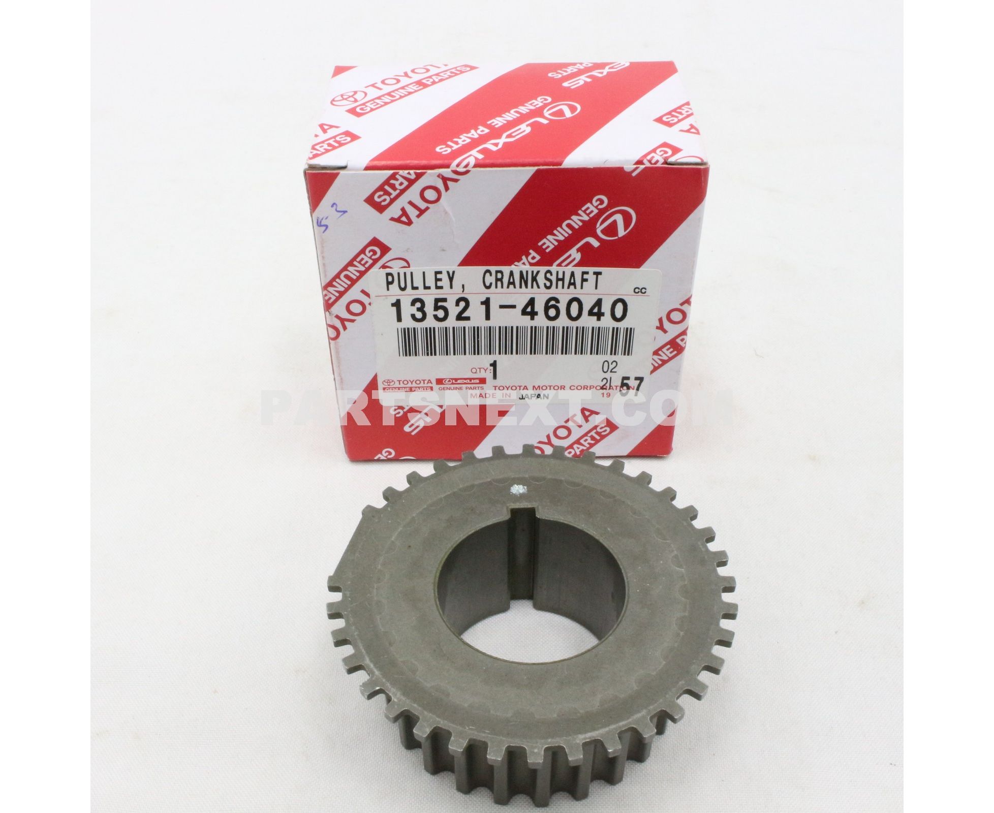 Toyota :: 13521-46040 PULLEY, CRANKSHAFT TIMING
