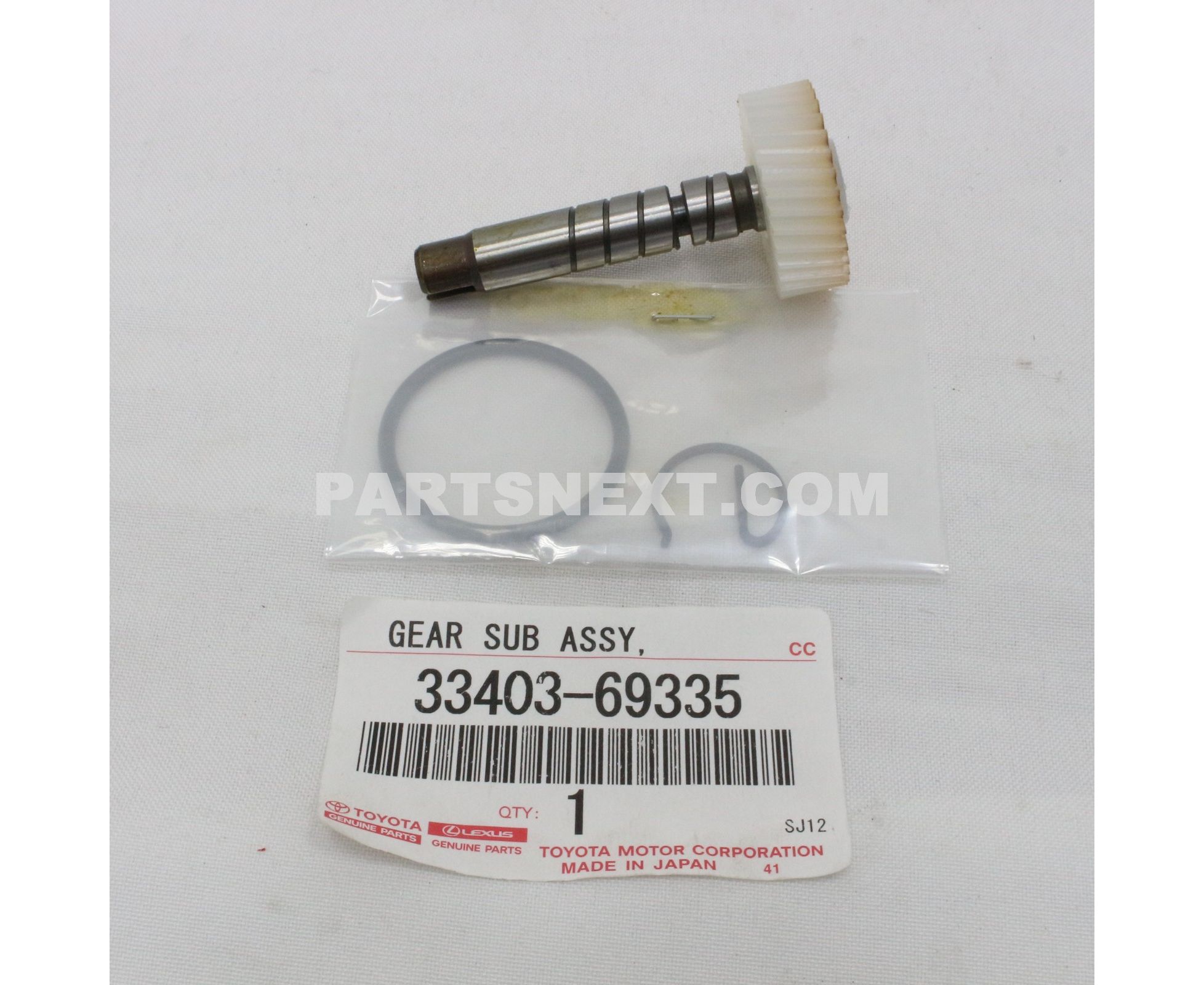 Toyota :: 33403-69335 GEAR SUB-ASSY, SPEEDOMETER DRIVEN (ATM)